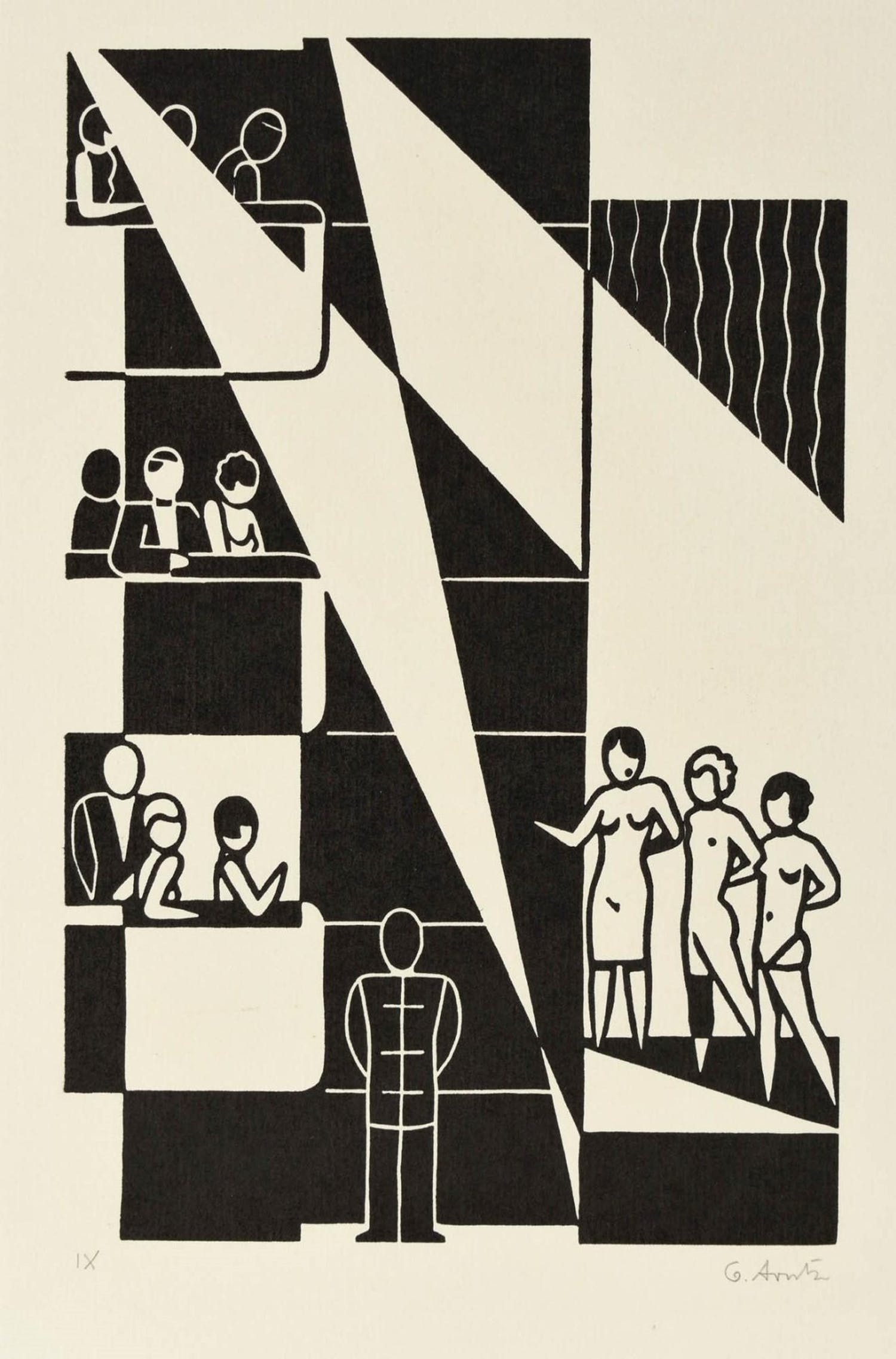 Veilingopbrengsten van Gerd Arntz | Kunstveiling.nl