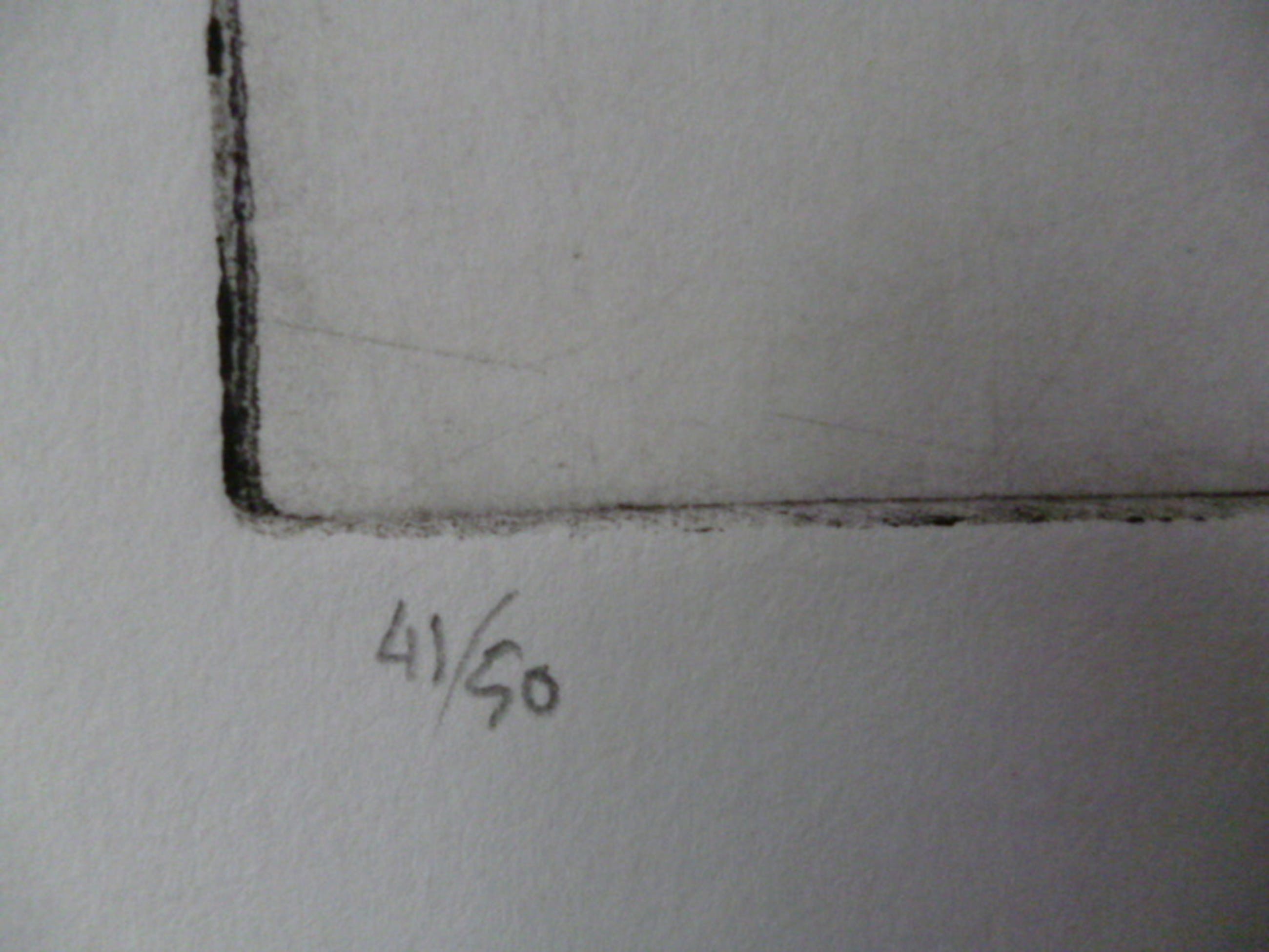 Jan Hoving - Jan Hoving - ets - Schilderes met ezelin Verkocht ...