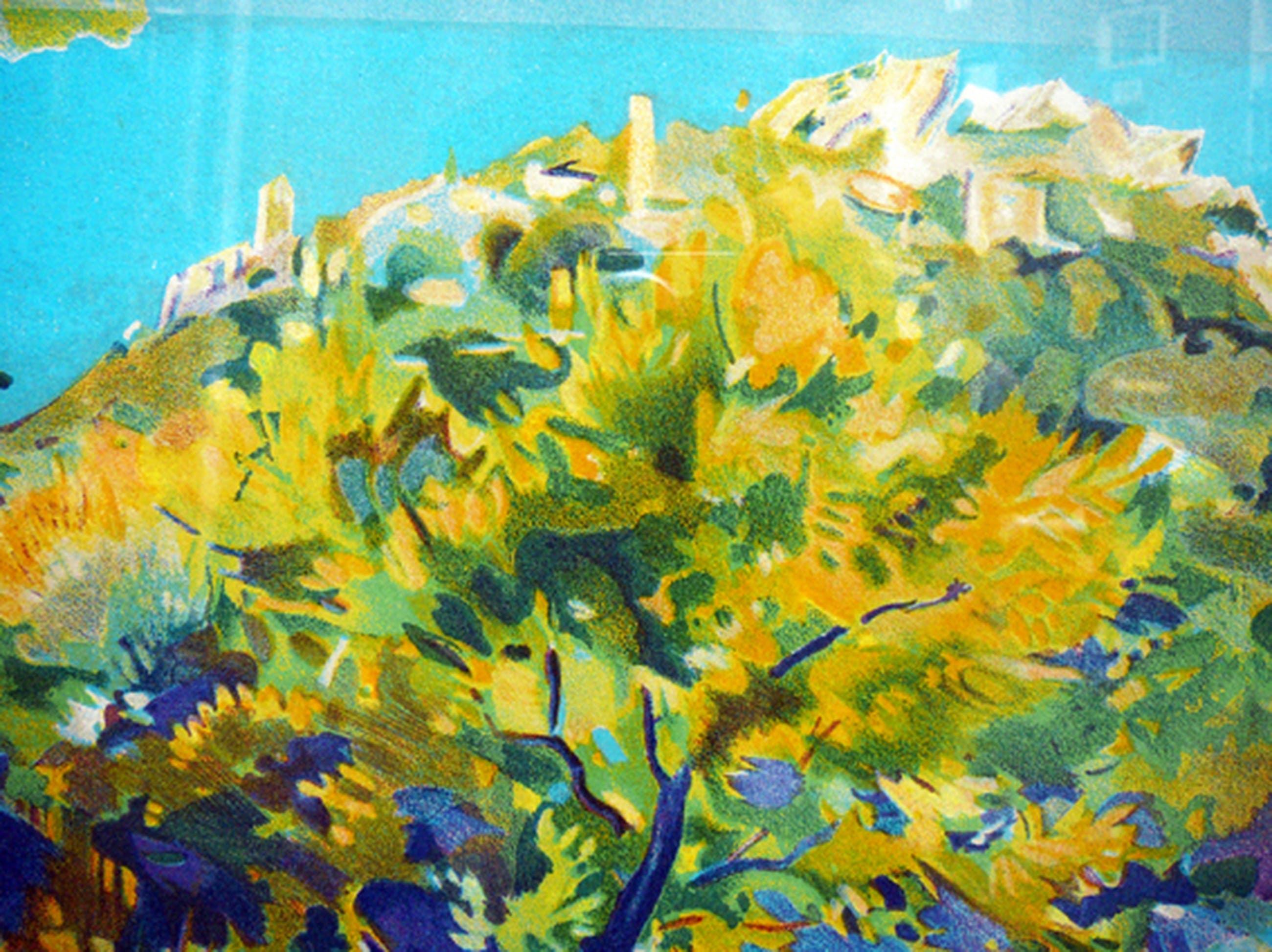 Jean Bouchet - Jean Bouchet: Landschap in de Vaucluse -lithografie ...