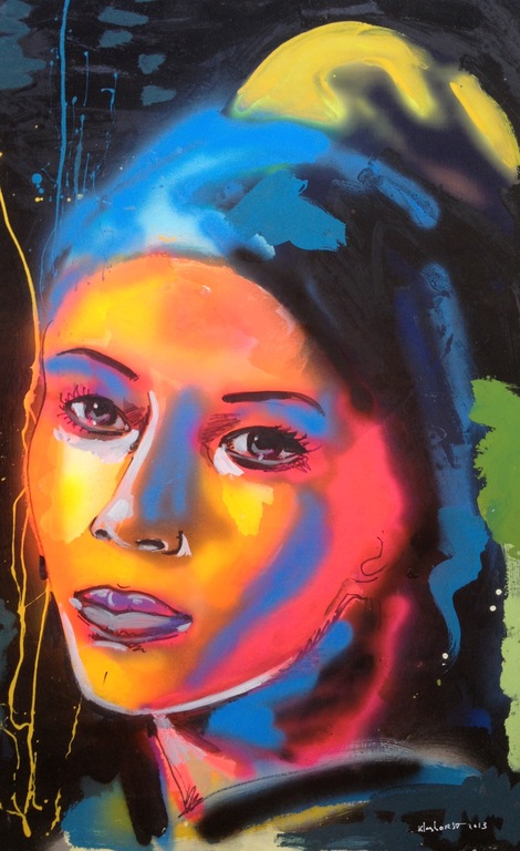 Peter Klashorst - 110 x 70 cm - Groot werk Verkocht | Kunstveiling.nl