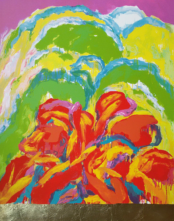 Yasse Tabuchi - Yasse Tabuchi - Flowers, zeefdruk Verkocht ...