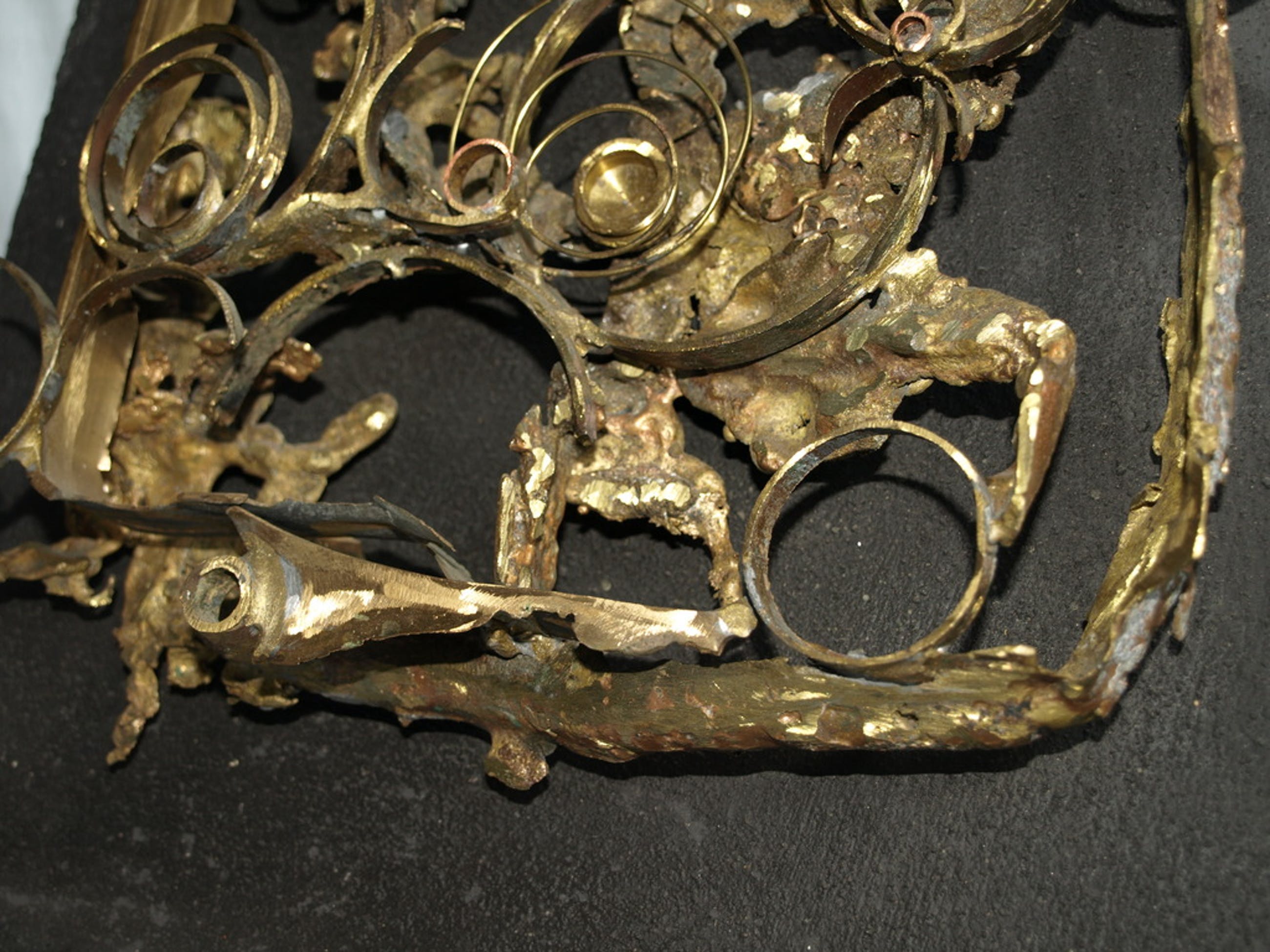 HERBERT SEILER (1928-2008) : Wandsculptuur van metaal – Gesigneerd ...