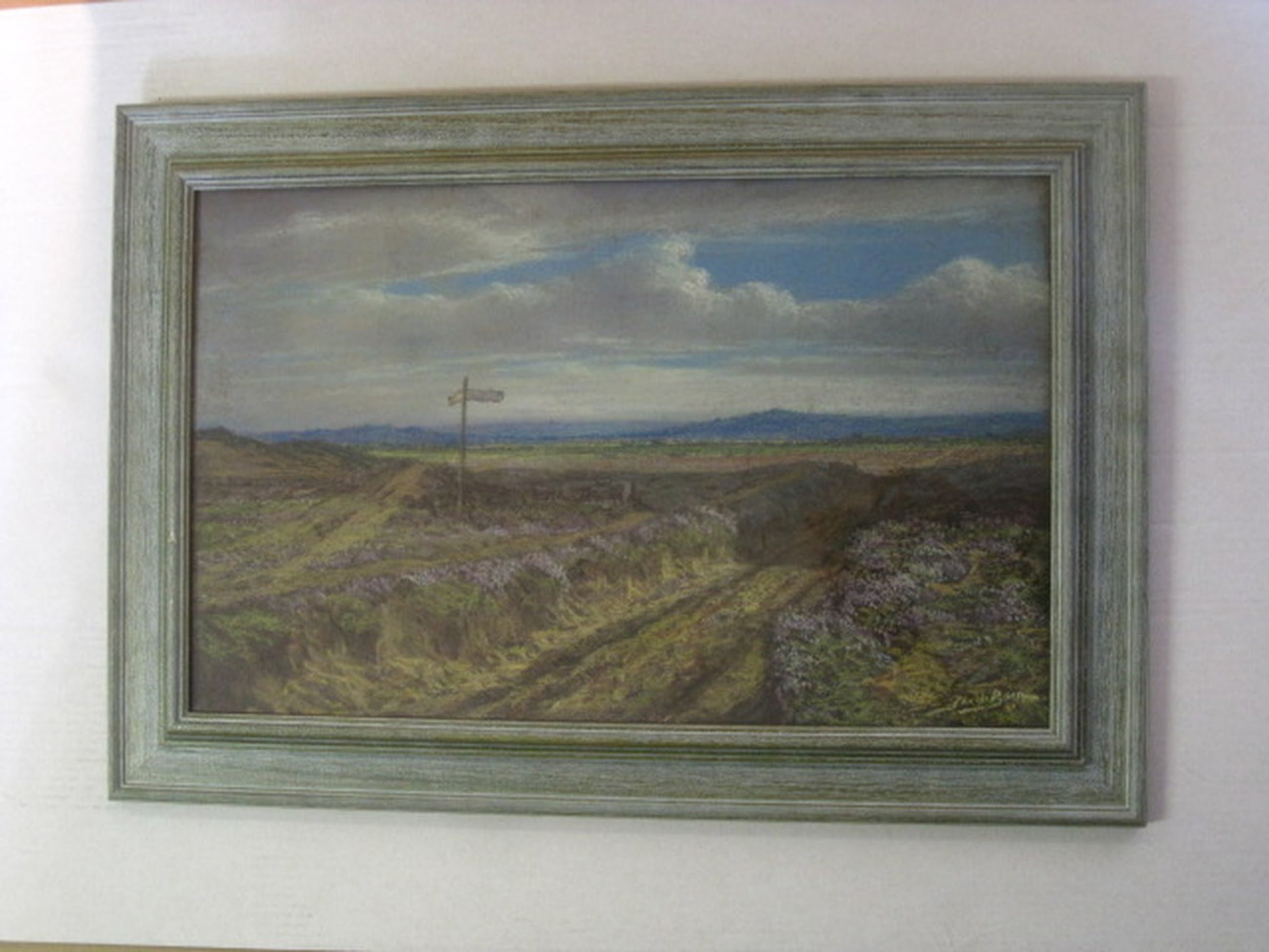 Jan de Boer - Jan de Boer 1877-1946 "de Tweesprong Kootwijk" pastel ...