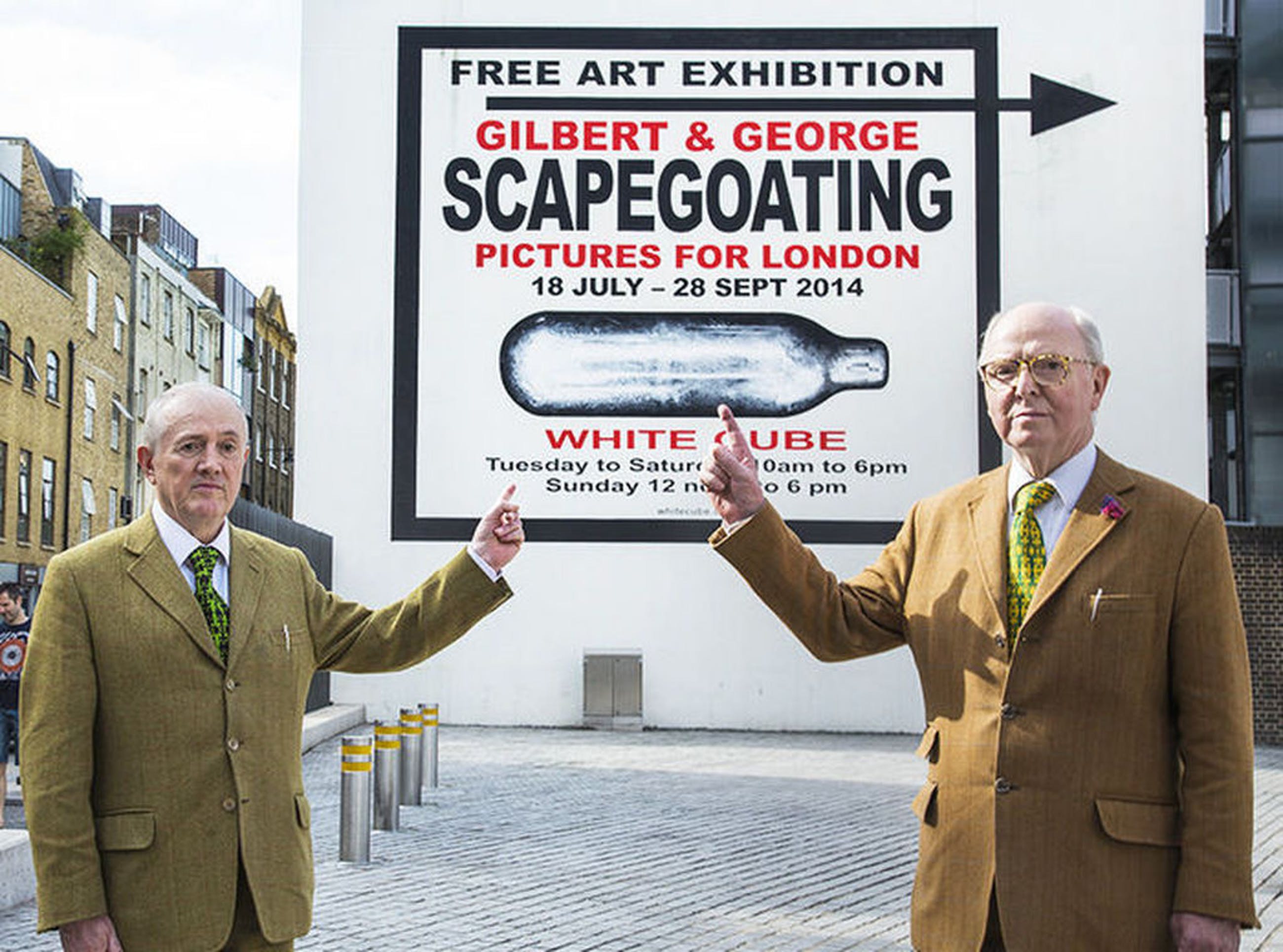Gilbert & George - Gilbert & George - 'Scapegoating pictures' - Poster ...