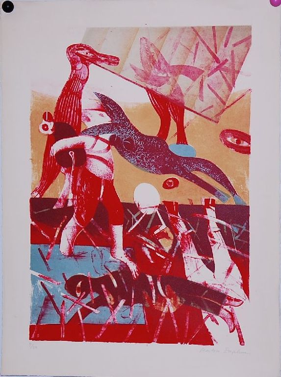 Martin Engelman - Martin Engelman: Kleurenlitho. Fantasiedieren ...