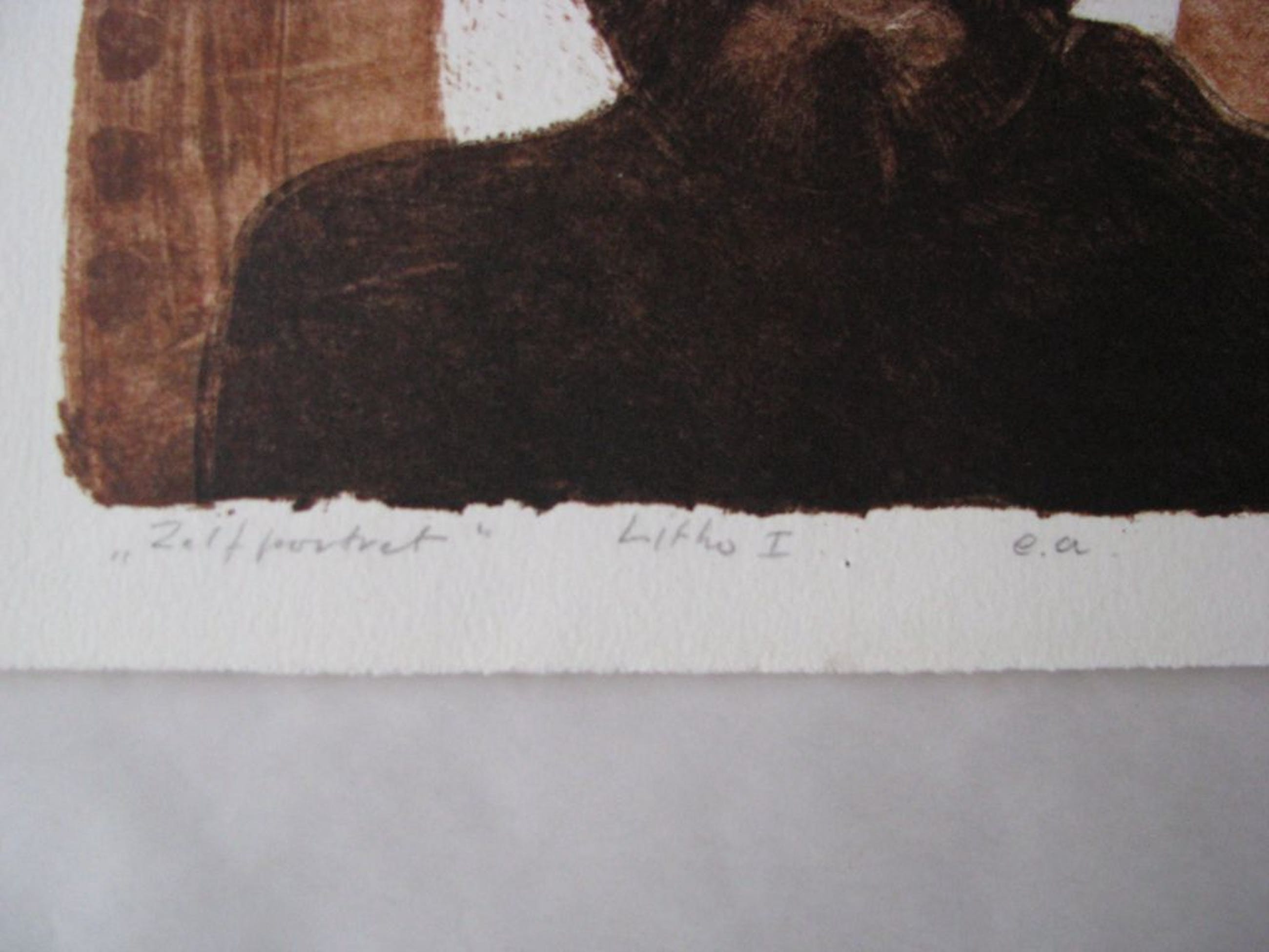 Peter van Poppel - Peter van Poppel, kleurenlitho, zelfportret Verkocht ...