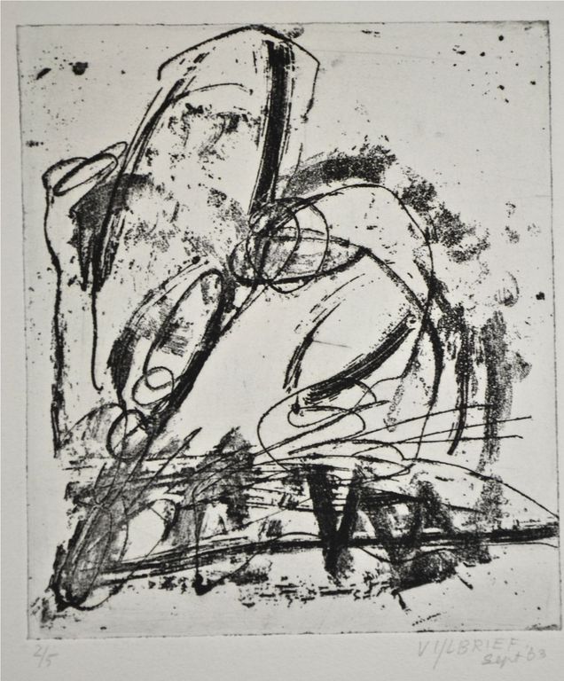 Ernst Vijlbrief - Ernst Vijlbrief: Ets/aquatint. Far wells, mill valley ...