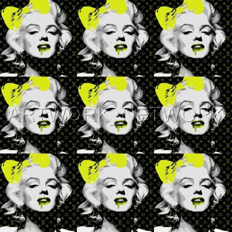 Large Print Painting "9 Monroe Yellow" Signed Numbered A/P or 1 to 100 ...
