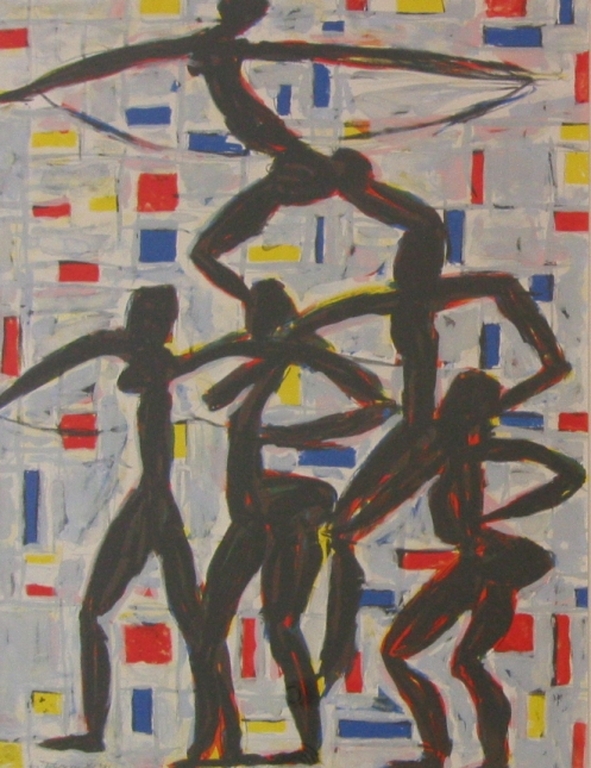 Alphons Freijmuth - Alphons Freymuth: Kleur zeefdruk, Nubische dans ...