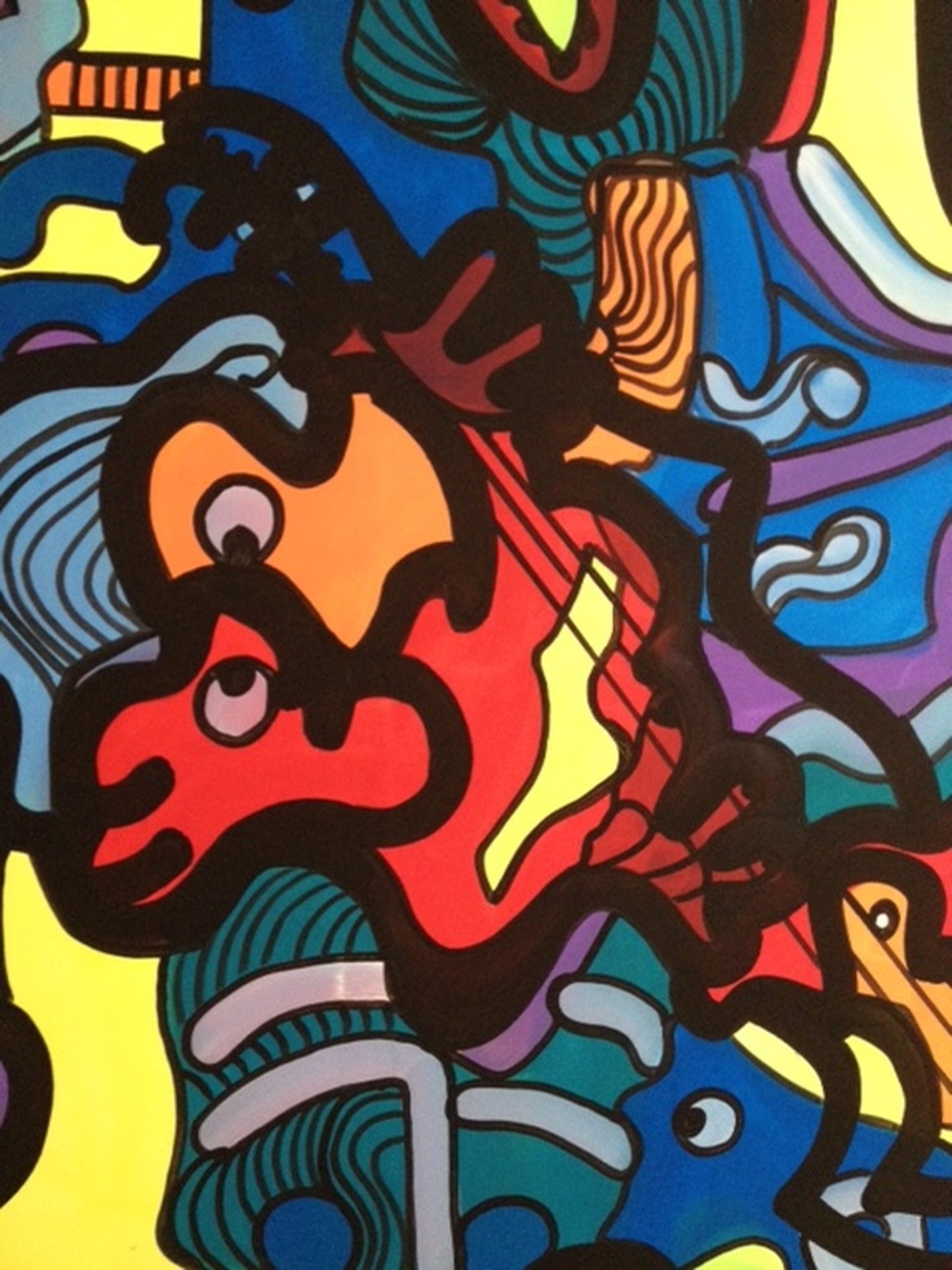 Franz J. Blank - Franz J. Blank, acryl op canvas XXL formaat ...