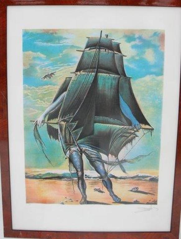 Salvador Dali - DALI SALVADOR ORIGINELE LITHO "THE SHIP" Verkocht ...