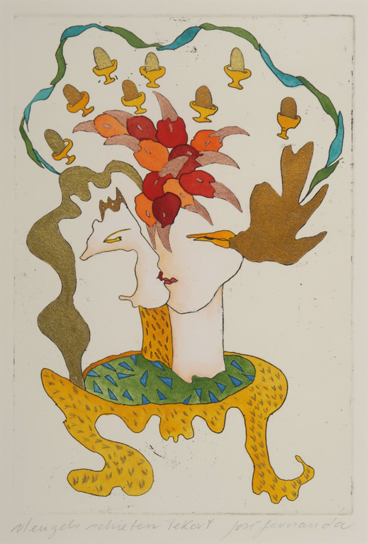 Jose Fernanda - Jose Fernanda: Handbewerkte Ets, Vleugels schieten ...