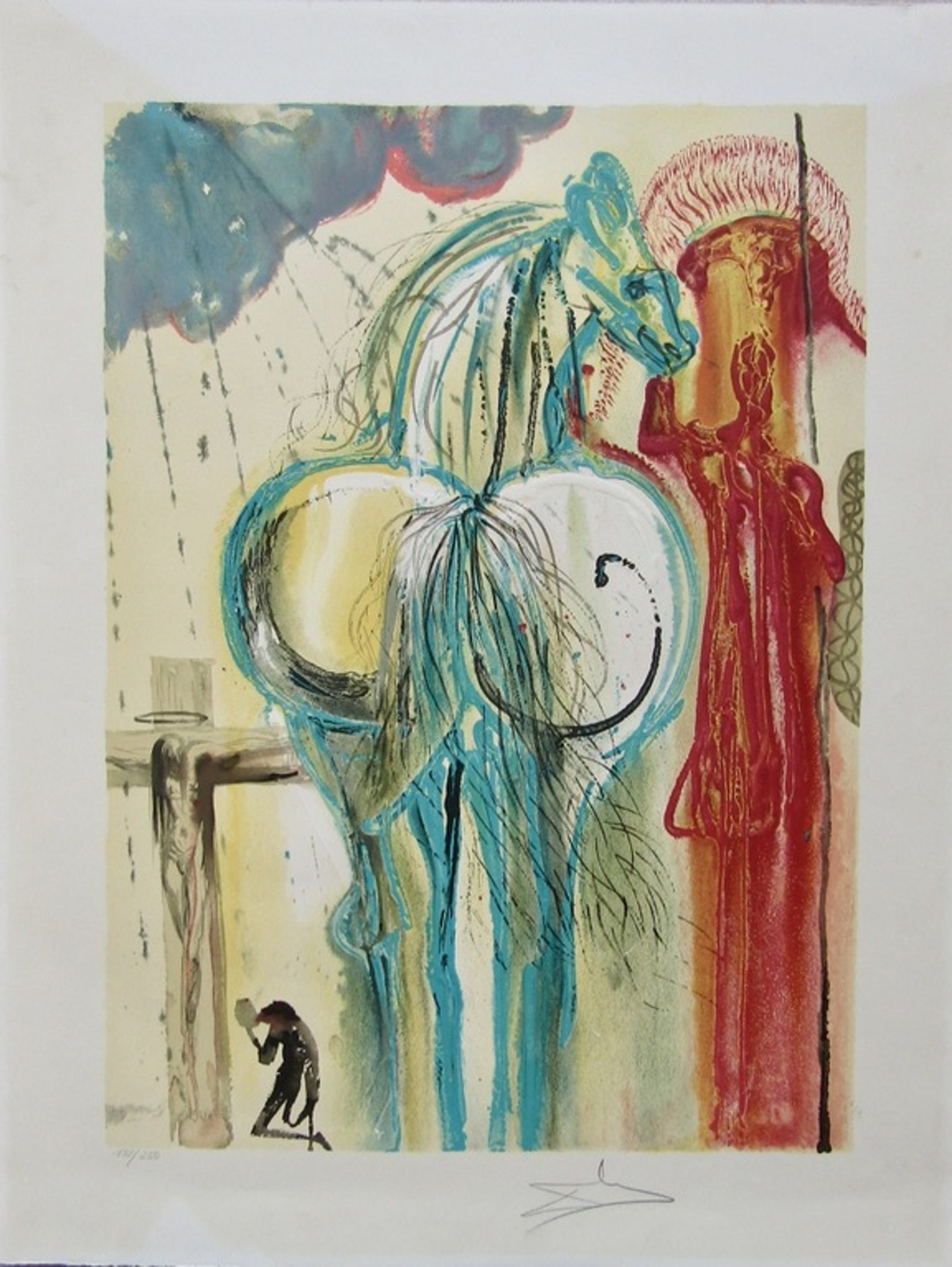 Salvador Dali - Salvador Dali - Originele lithografie - Le Centurion ... Salvador Dali - Salvador Dali - Originele lithografie - Le Centurion ...