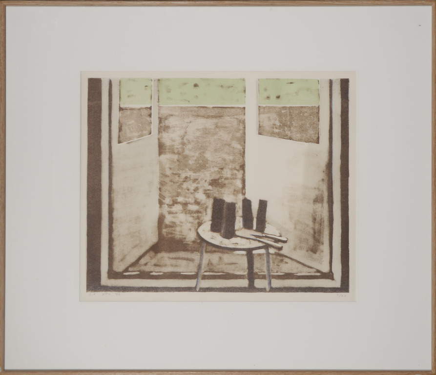 Hans Koopman - Hans Koopman: Litho, Balkonkruk - Ingelijst Verkocht ...