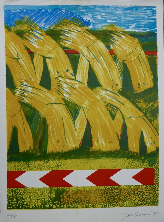 Jan Cremer - Kleuren litho van Jan Cremer uit 1976 Verkocht | Kunstveiling.nl
