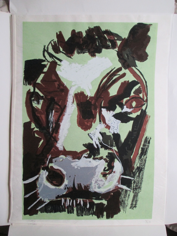 Paul Bartels - Paul Bartels, 2 zeefdrukken uit de serie "Stiertjes of de zonen van St.Lukas ...