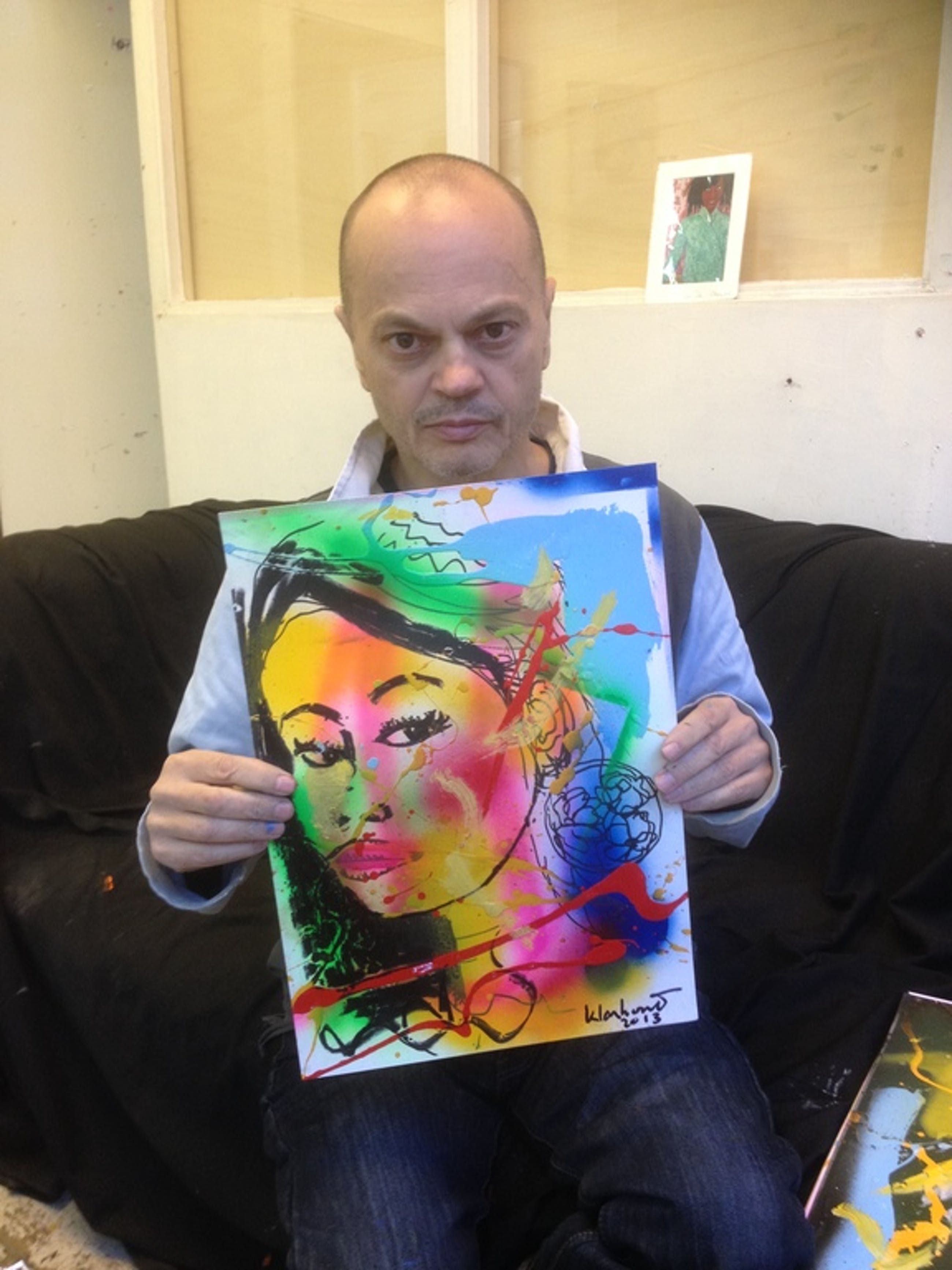 Peter Klashorst - Peter Klashorst - Origineel werk op papier Verkocht | Kunstveiling.nl