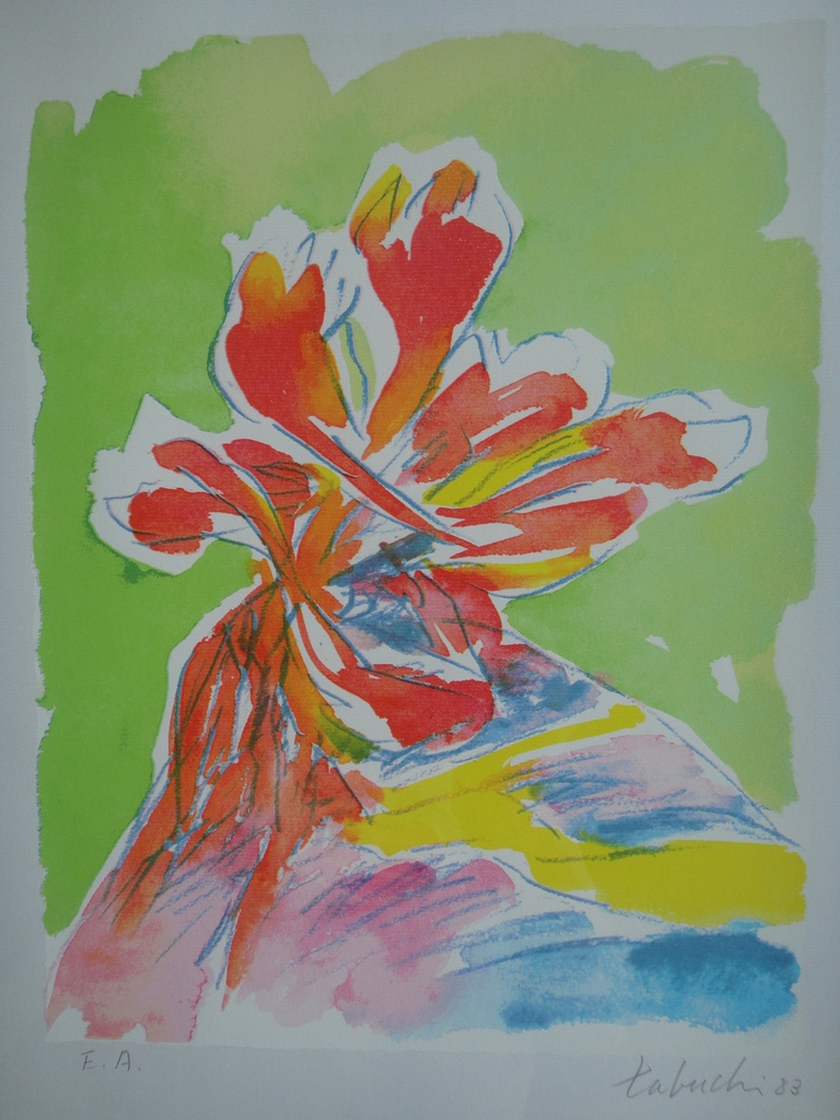 Yasse Tabuchi - Yasse Tabuchi, litho (epreuve d'artist), abstract ...