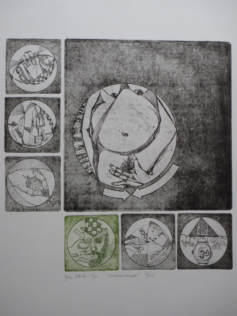 Jan Stolk - Jan Stolk, Vingerprent, Kleurets Verkocht | Kunstveiling.nl