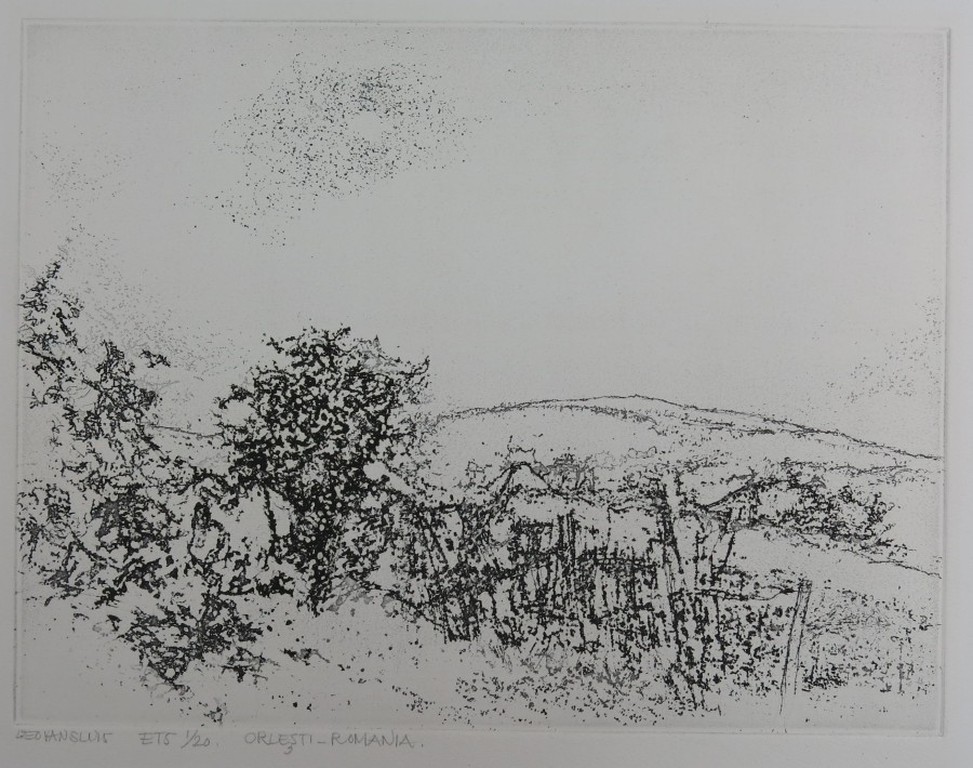 Leo van Sluis - Leo van Sluis: Ets, Orlesti - Romania Verkocht ...