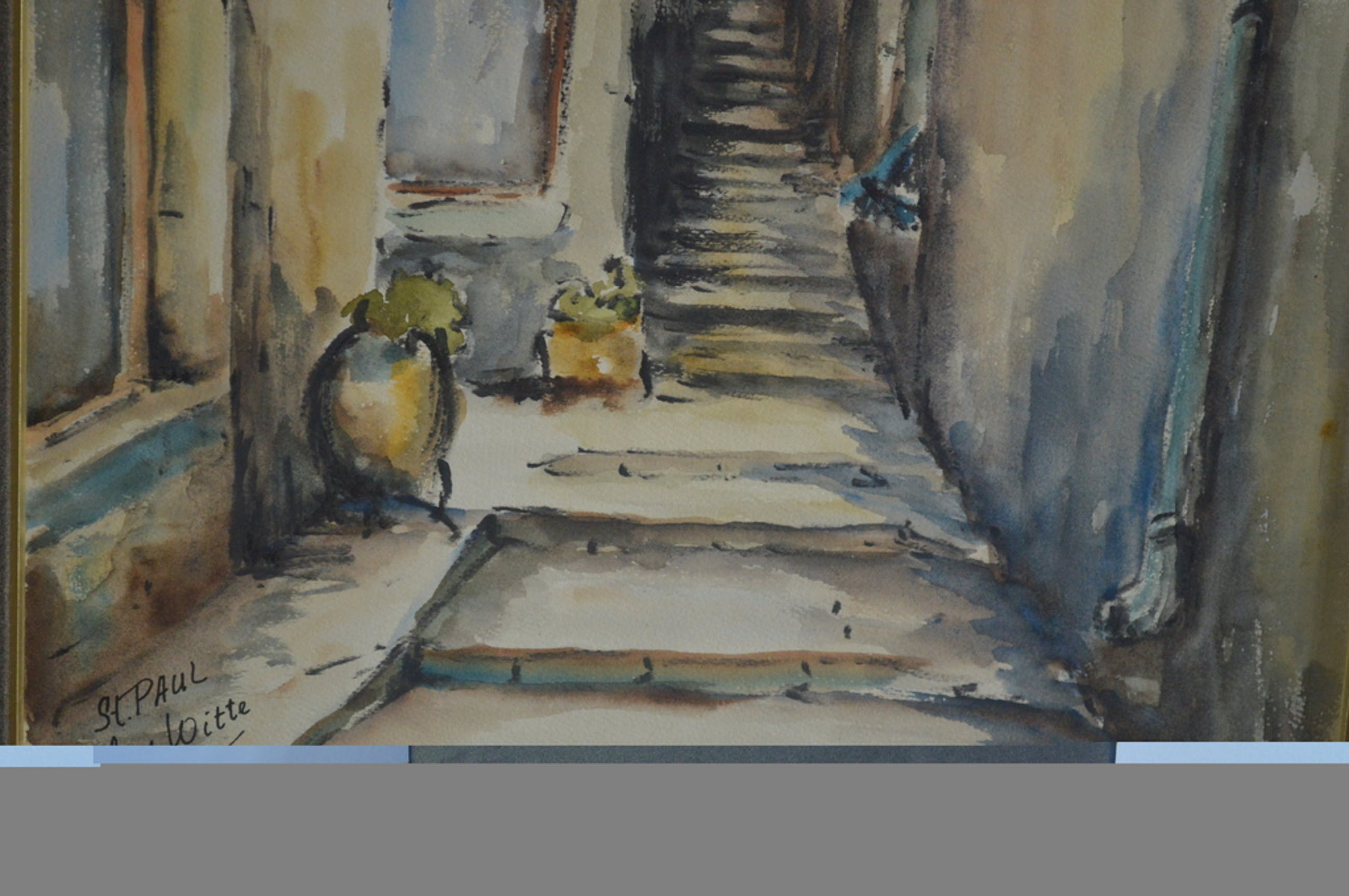 Fred Witte - Fred Witte, straatje in St.Paul de Vence, Frankrijk ...