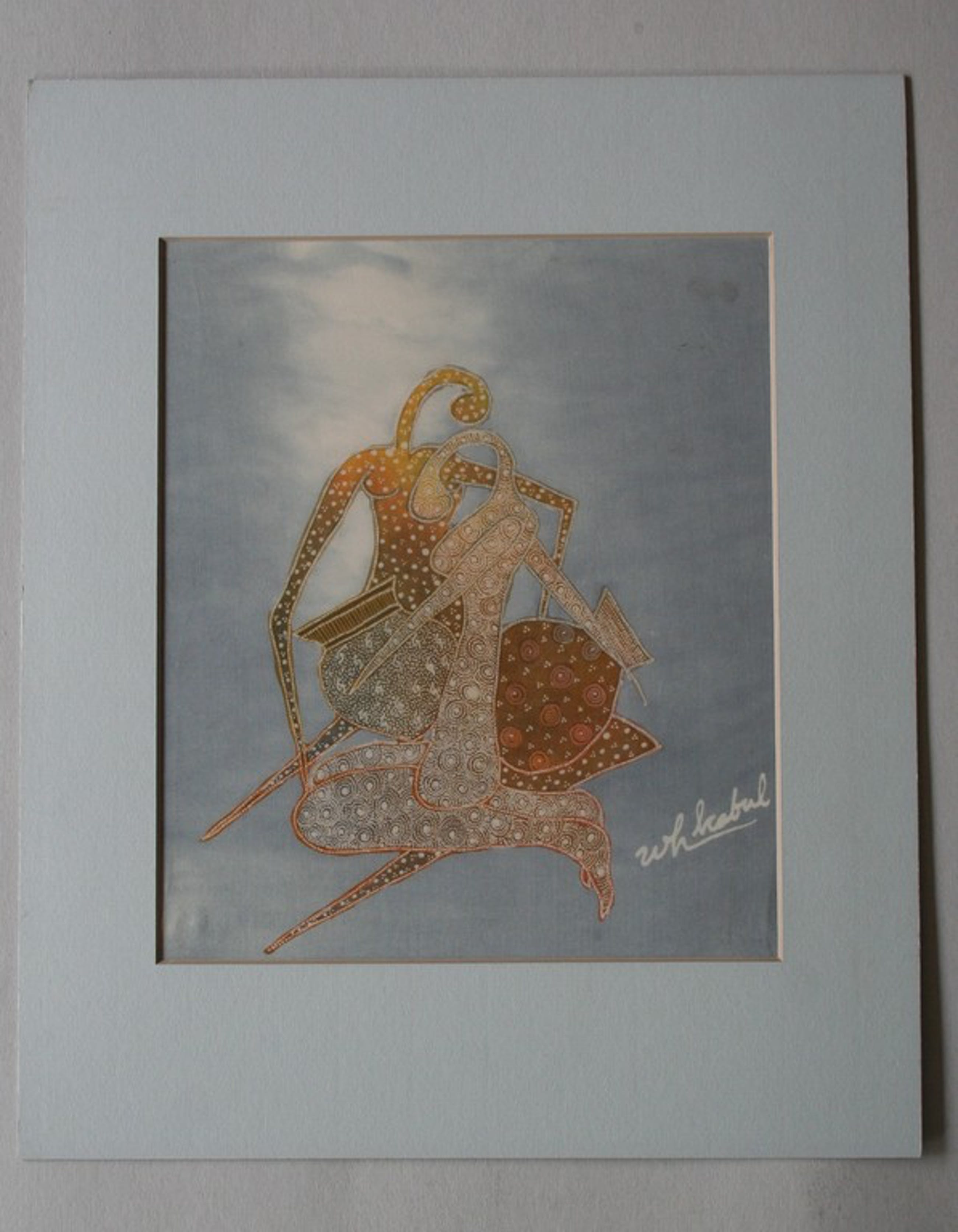 Wiji Hartono Kabul, batik beschildering op zijde, gesigneerd Verkocht ...