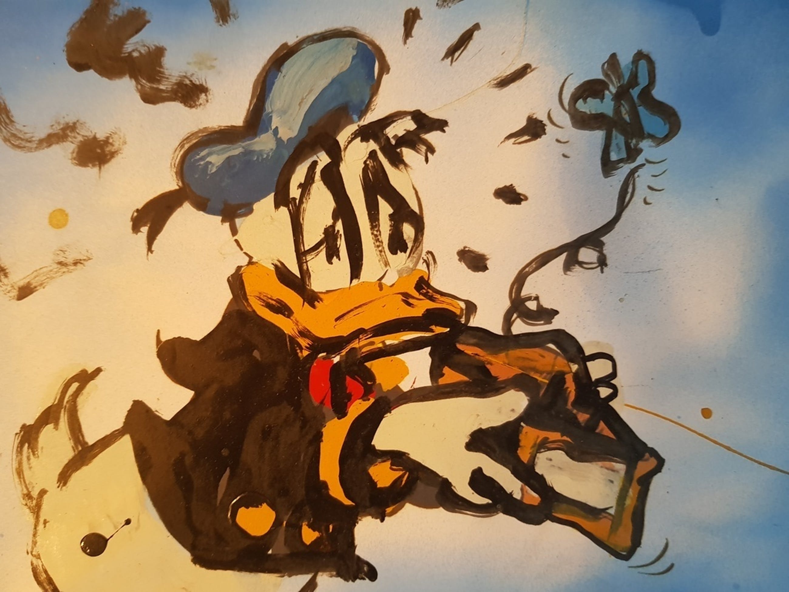 Peter Klashorst - Peter Klashorst - origineel werk - serie Donald Duck ...