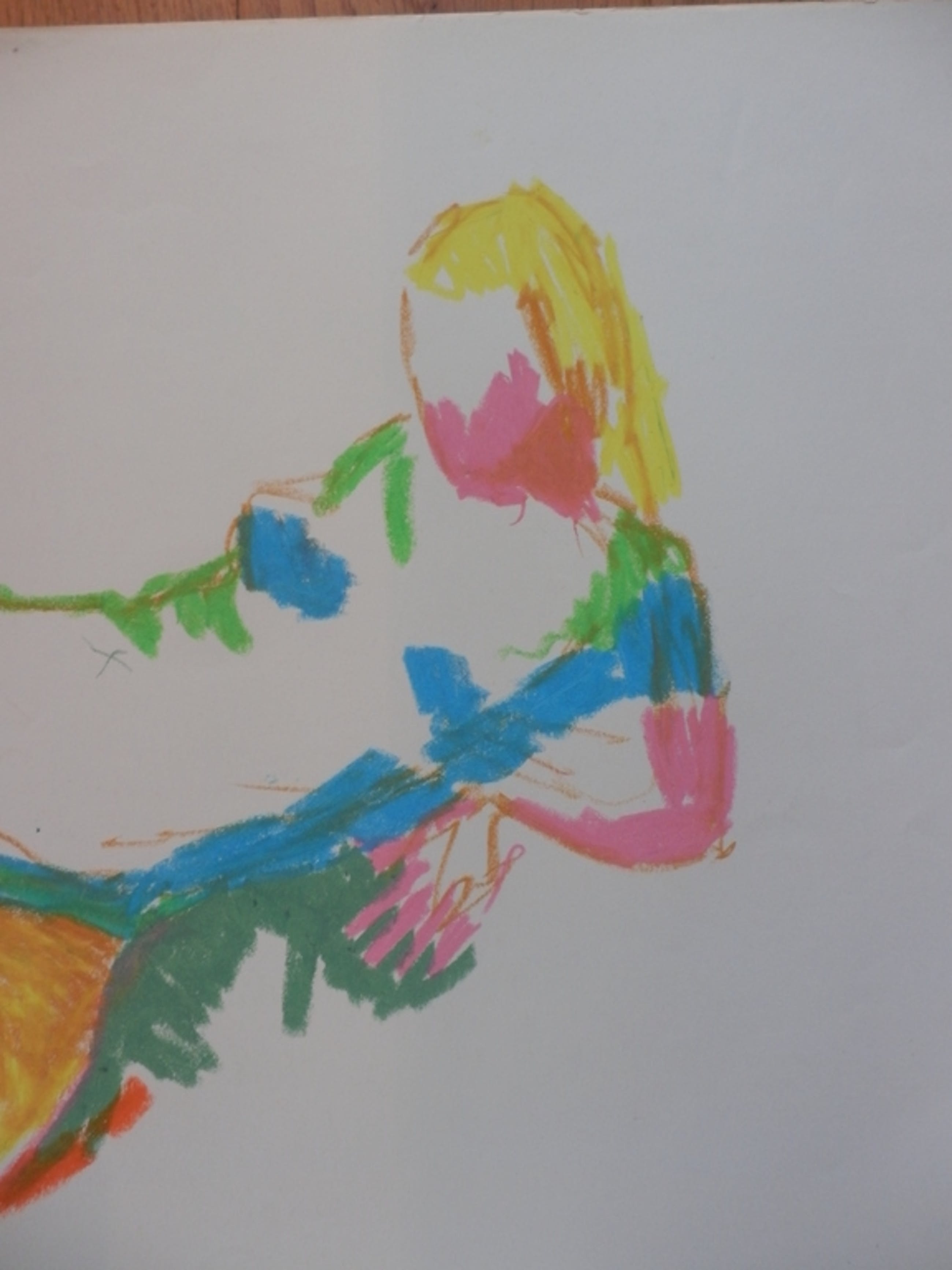 JUUL NEUMANN Pastelkrijttekening op papier LIGGEND NAAKT Verkocht ...