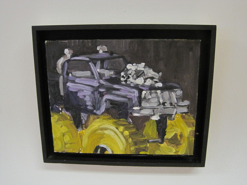 Ernst Voss (1959-) olieverf "Chevy monster truck" 1993 New York USA ...