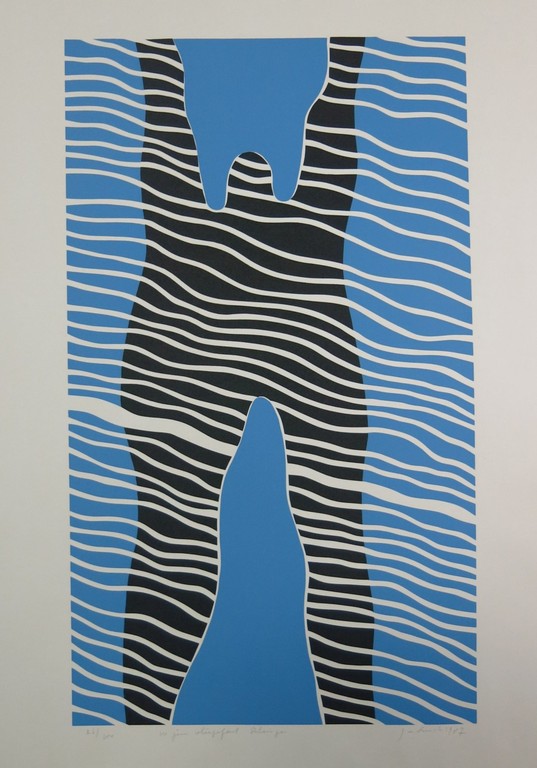 Jan Snoeck - Jan Snoek: Zeefdruk, Compositie Verkocht | Kunstveiling.nl