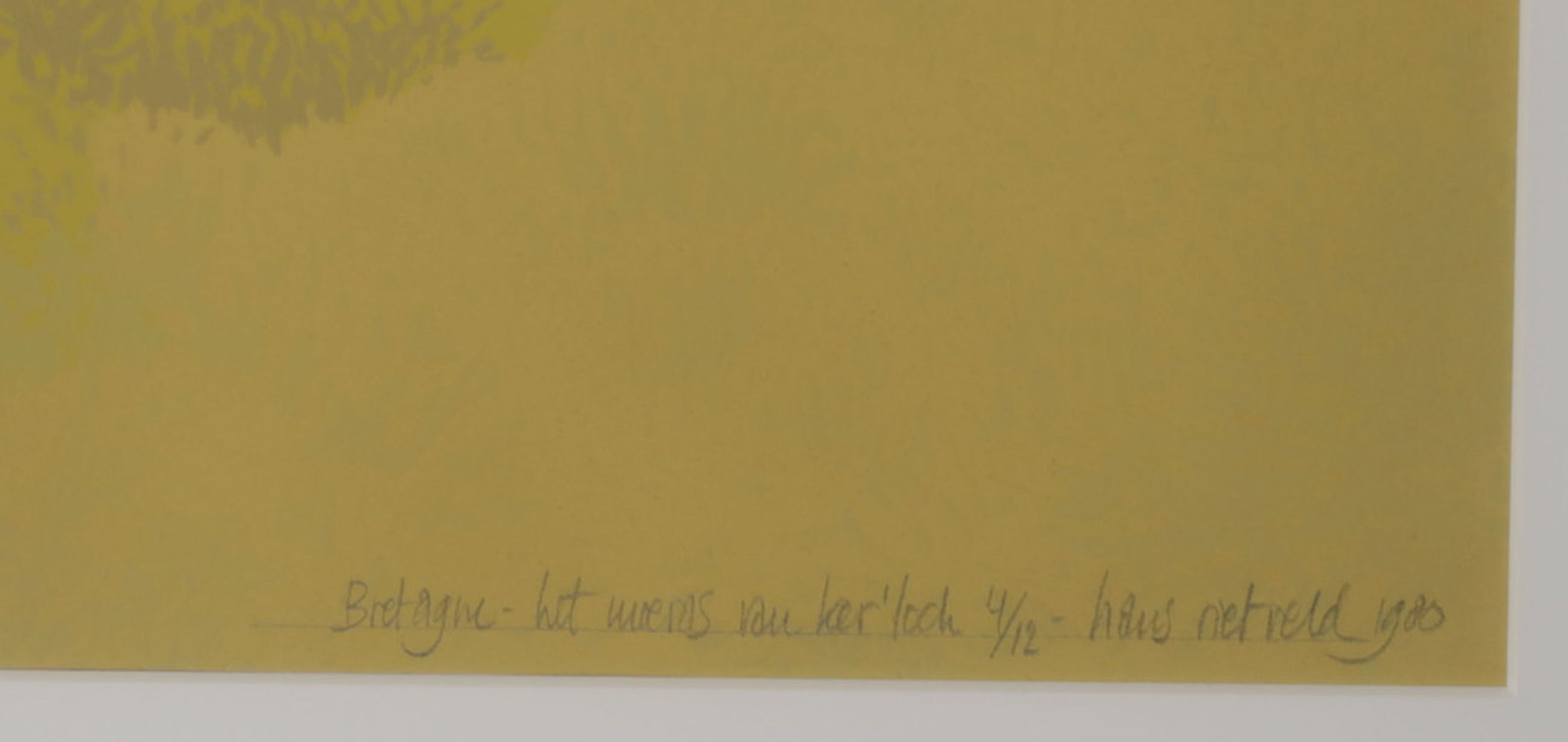 Hans Rietveld: Litho, Bretagne - het moeras van ker'loch - Ingelijst ...