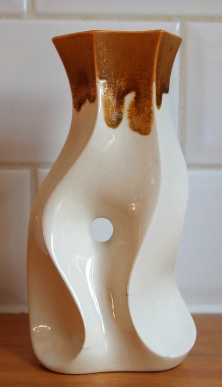 Peter Müller voor Sgrafo Modern - organische porseleinen vaas 50e-60e ...