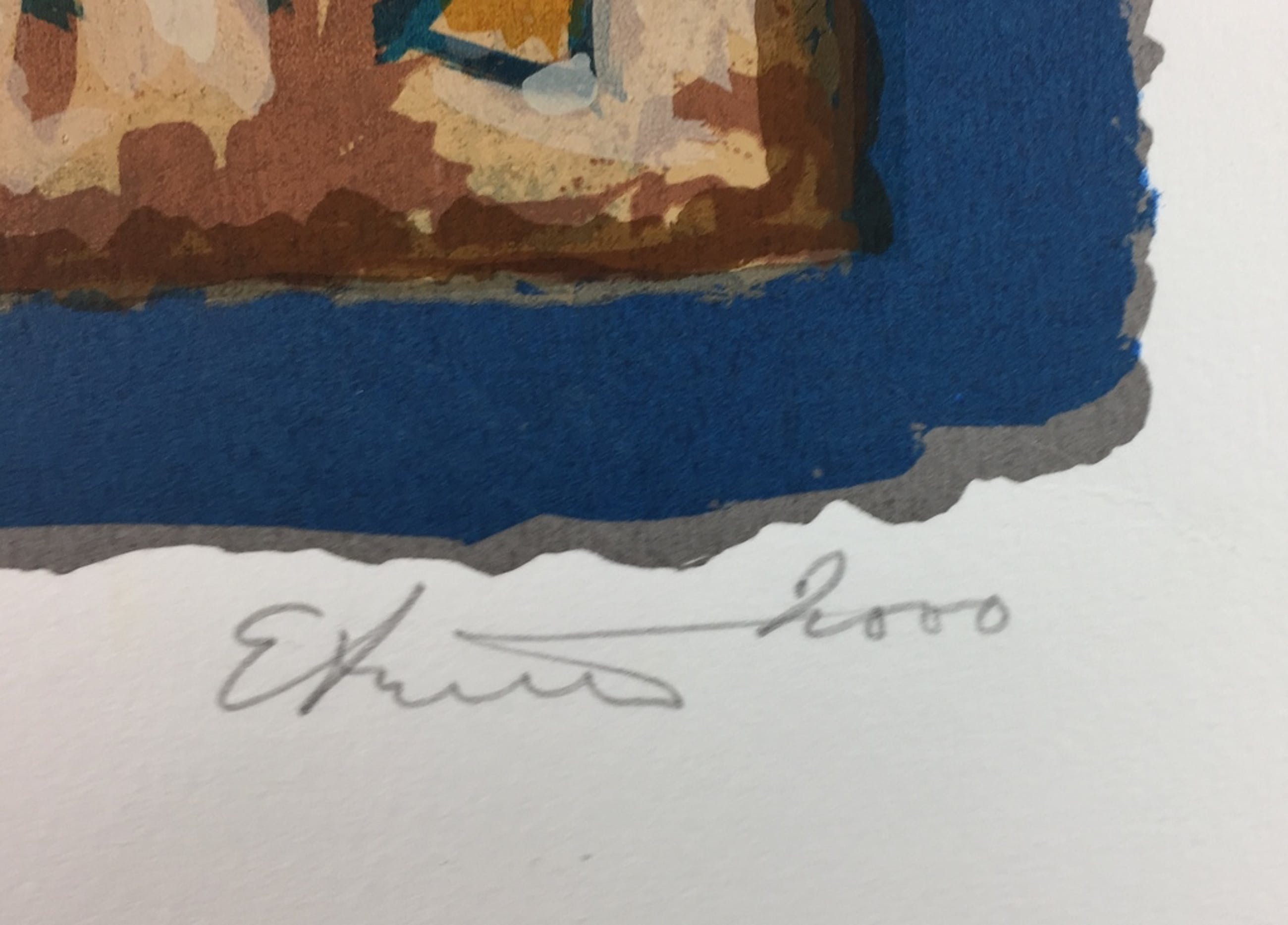 Eric Toebosch - Eric Toebosch, zeefdruk, 2000, 'Over het mysterie van ...