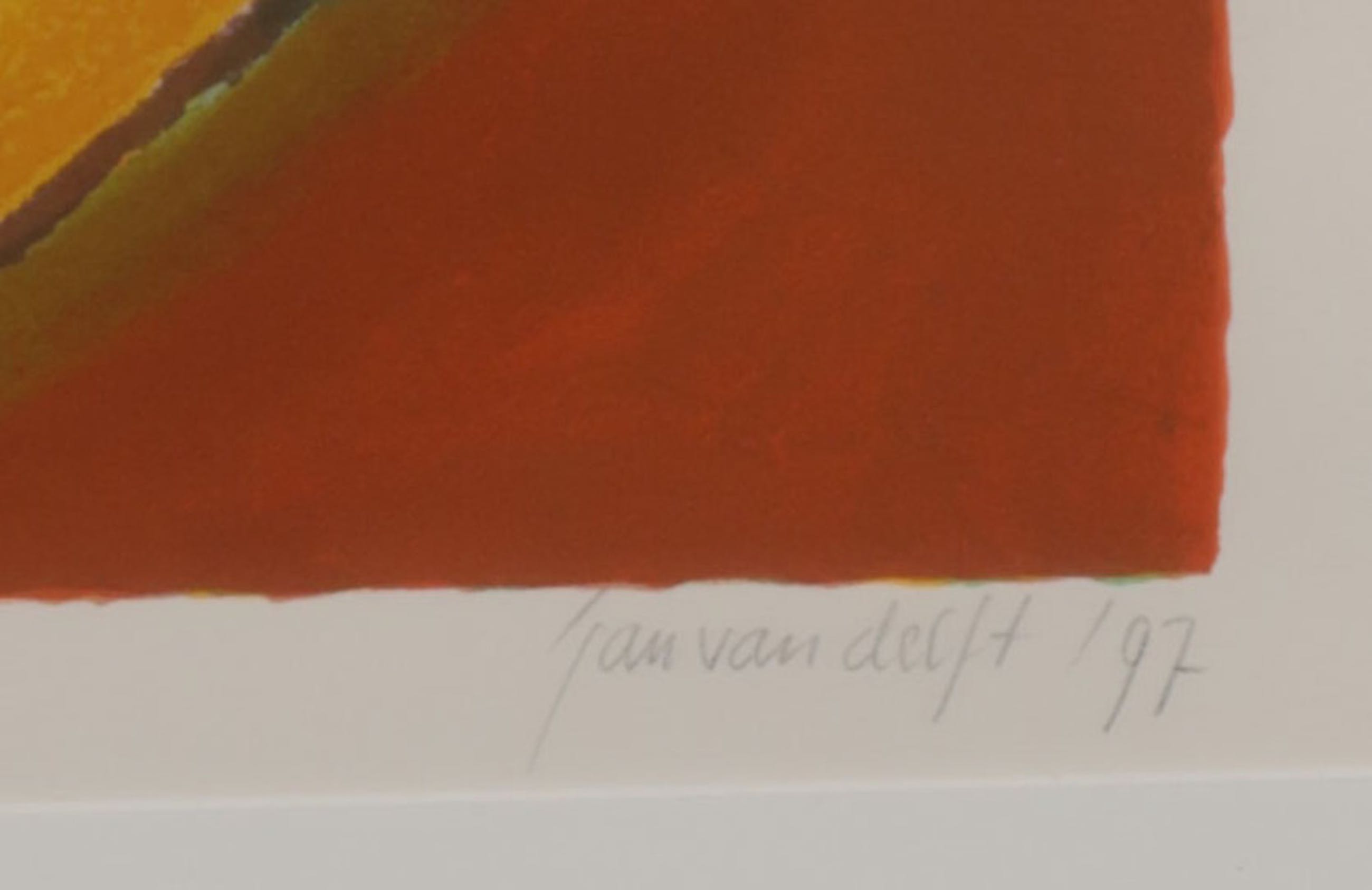 Jan van Delft - Jan van delft: Zeefdruk, Chief Spirit - Ingelijst ...