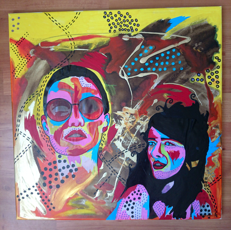 Zippora Sahanaja - Zippora Meijer Mixed media op canvas 50/50 Verkocht ...