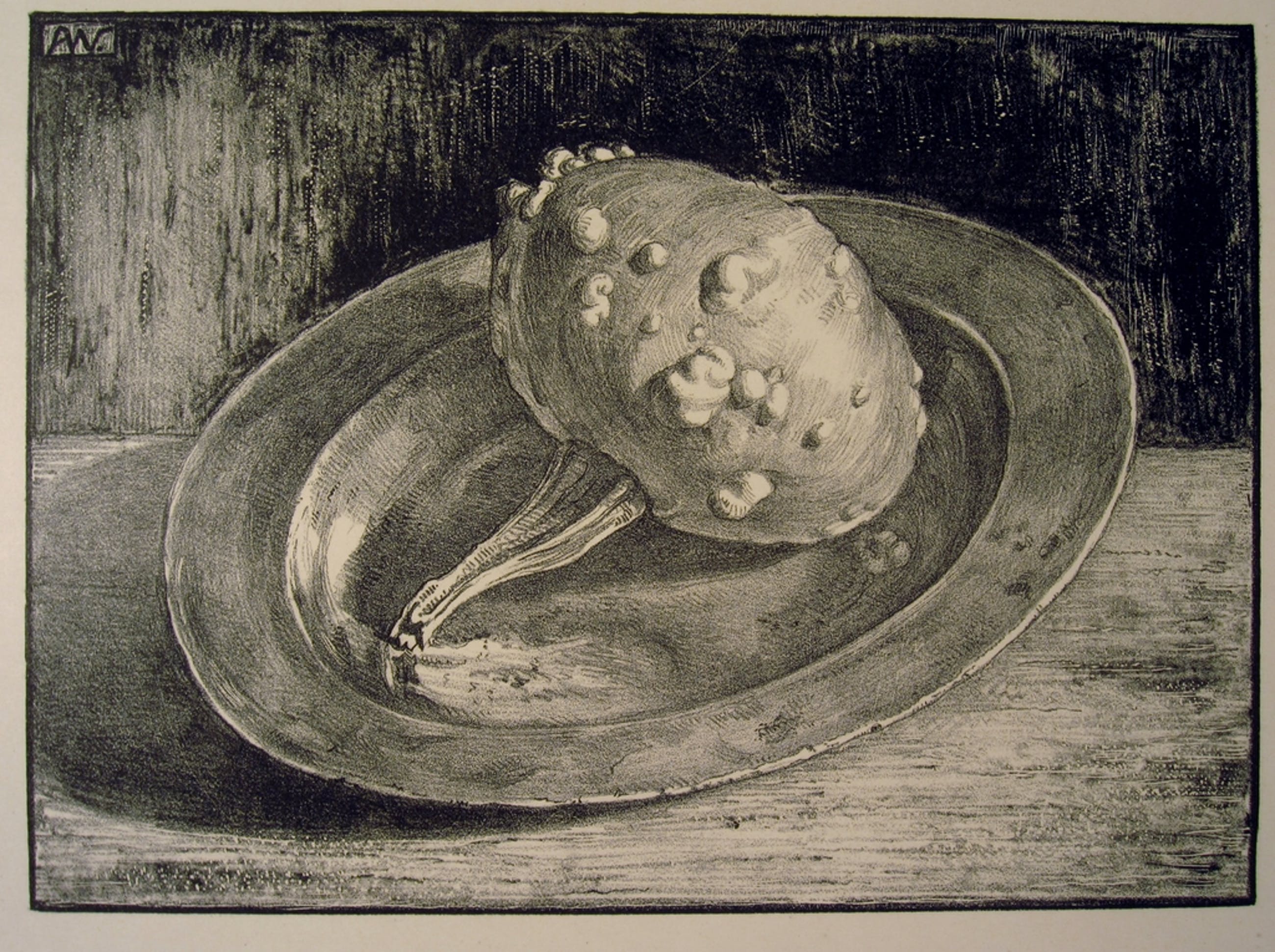 Anton Wirtz (1872-1945) Breda - Stilleven litho kalebas Verkocht ...