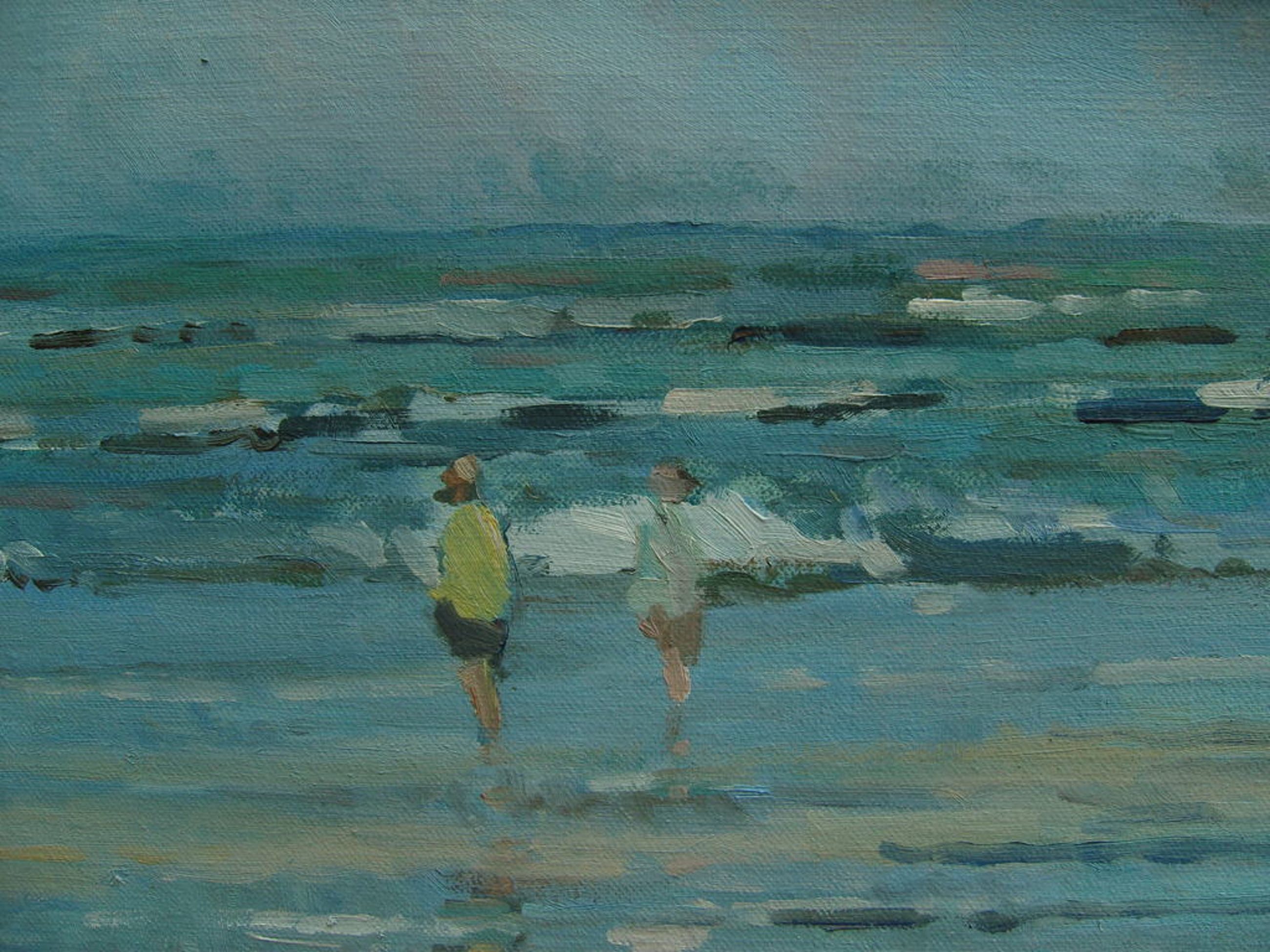 Arie-Kees van Noort - Arie-Cees van Noort: Strandgezicht. GROOT TOPWERK ...