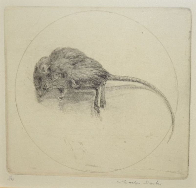 Charles Donker - Charles Donker: Ets. Dode Muis. Verkocht | Kunstveiling.nl