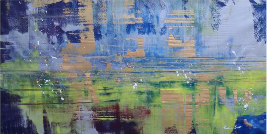 Marcel Wehl - Marcel Wehl, acryl op doek, abstract werk (XXL Formaat!) Verkocht | Kunstveiling.nl