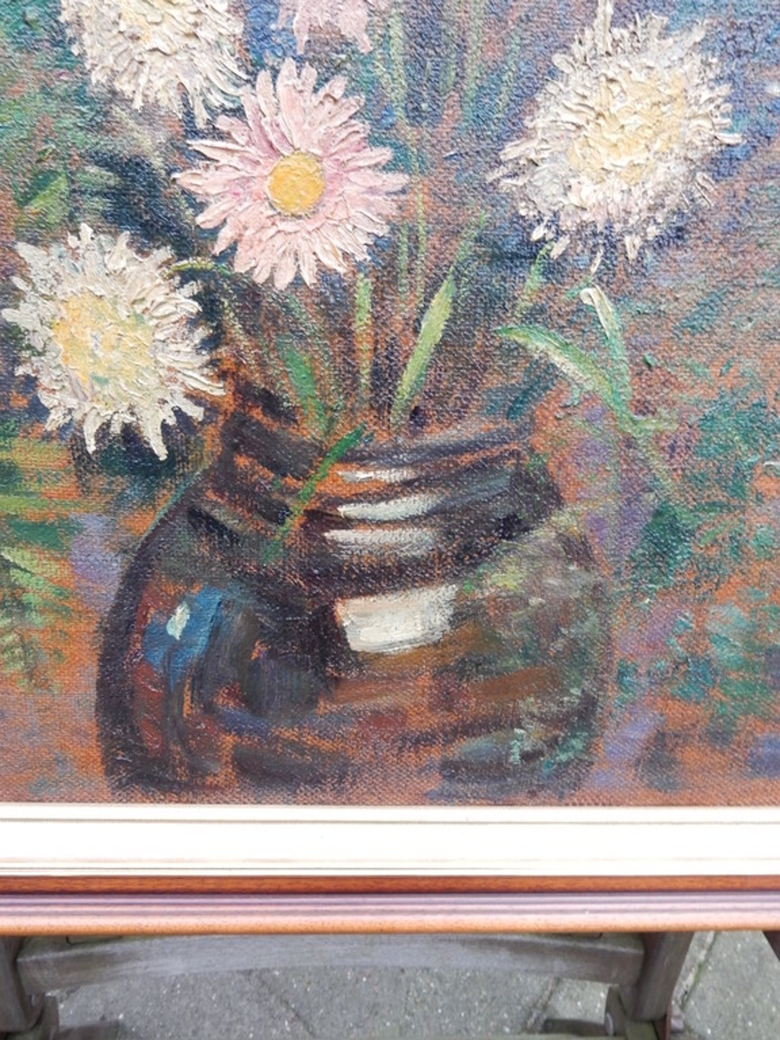 Jacobus Doeser - Jacob Johannes Doeser,stilleven, bloemboeket in vaas ...