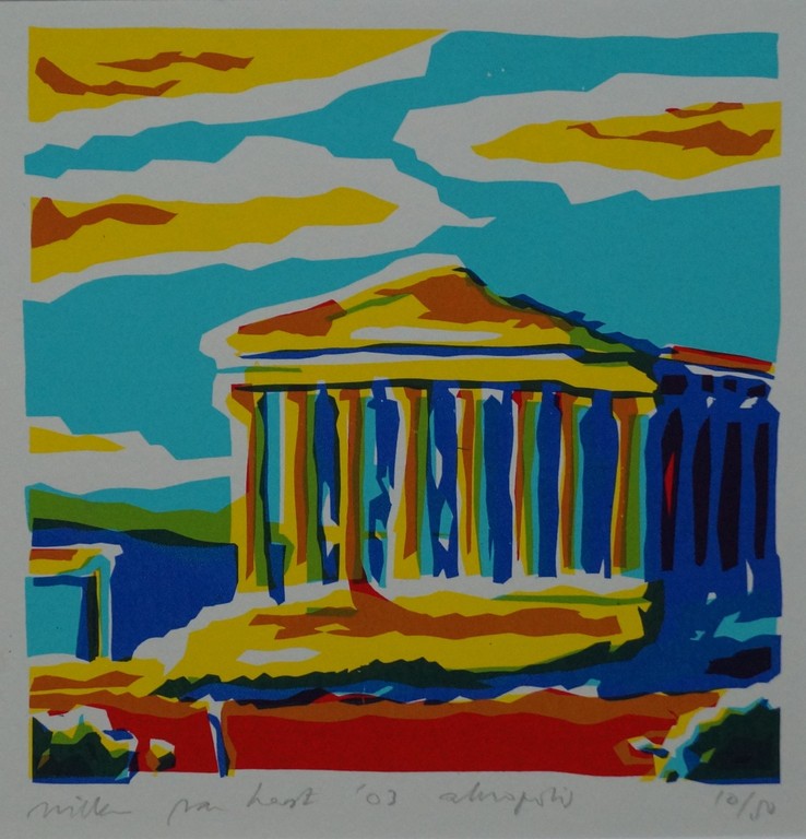 Willem van Hest - gesigneerde zeefdruk - akropolis Verkocht ...