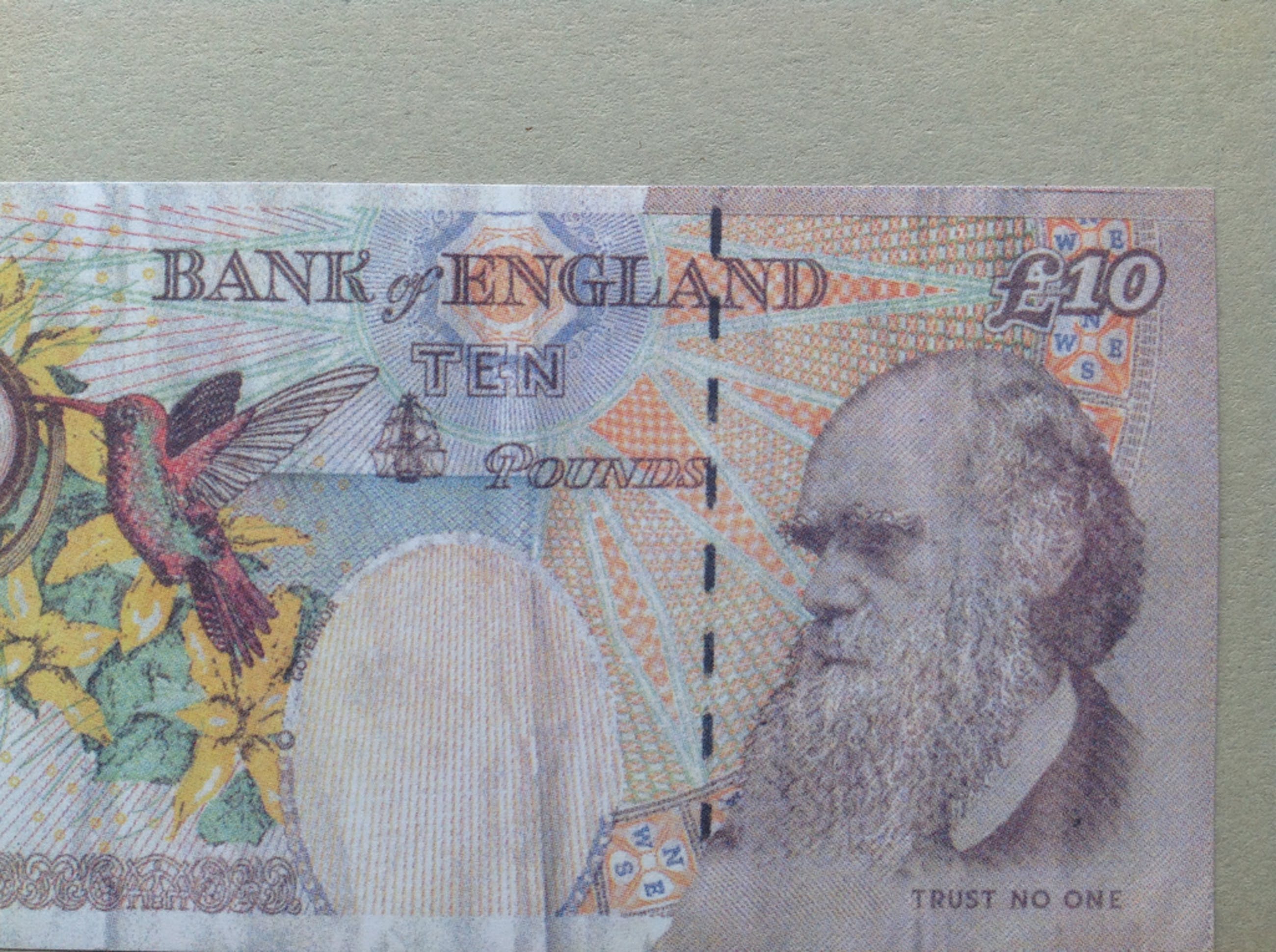 BANKSY- Di Faced Tenner-Lithografie van Engels Tien Pond biljet ...