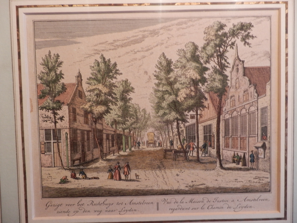 KOPERGRAVURE AMSTELVEEN Handgekleurd van ABRAHAM RADEMAKER Verkocht ...
