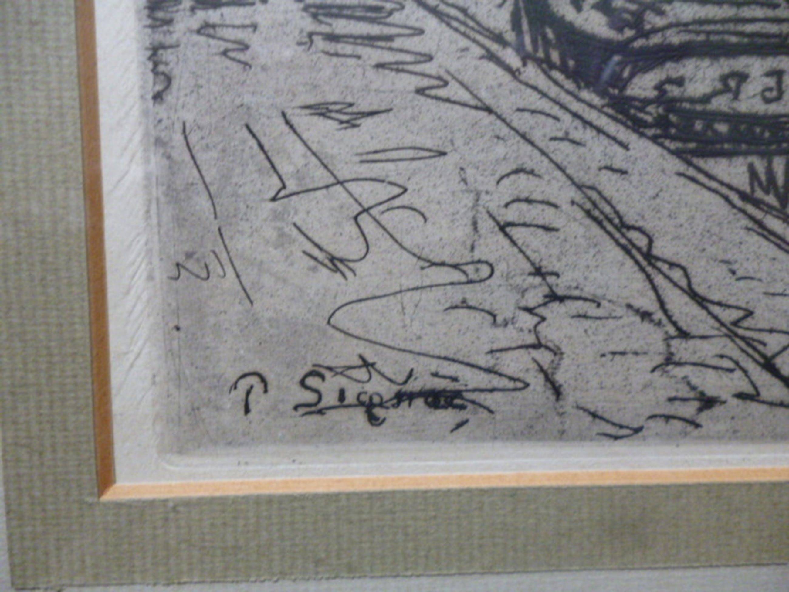 Paul Signac - Paul Signac - ets (droge naald) - Paris: Le Pont des Arts ...