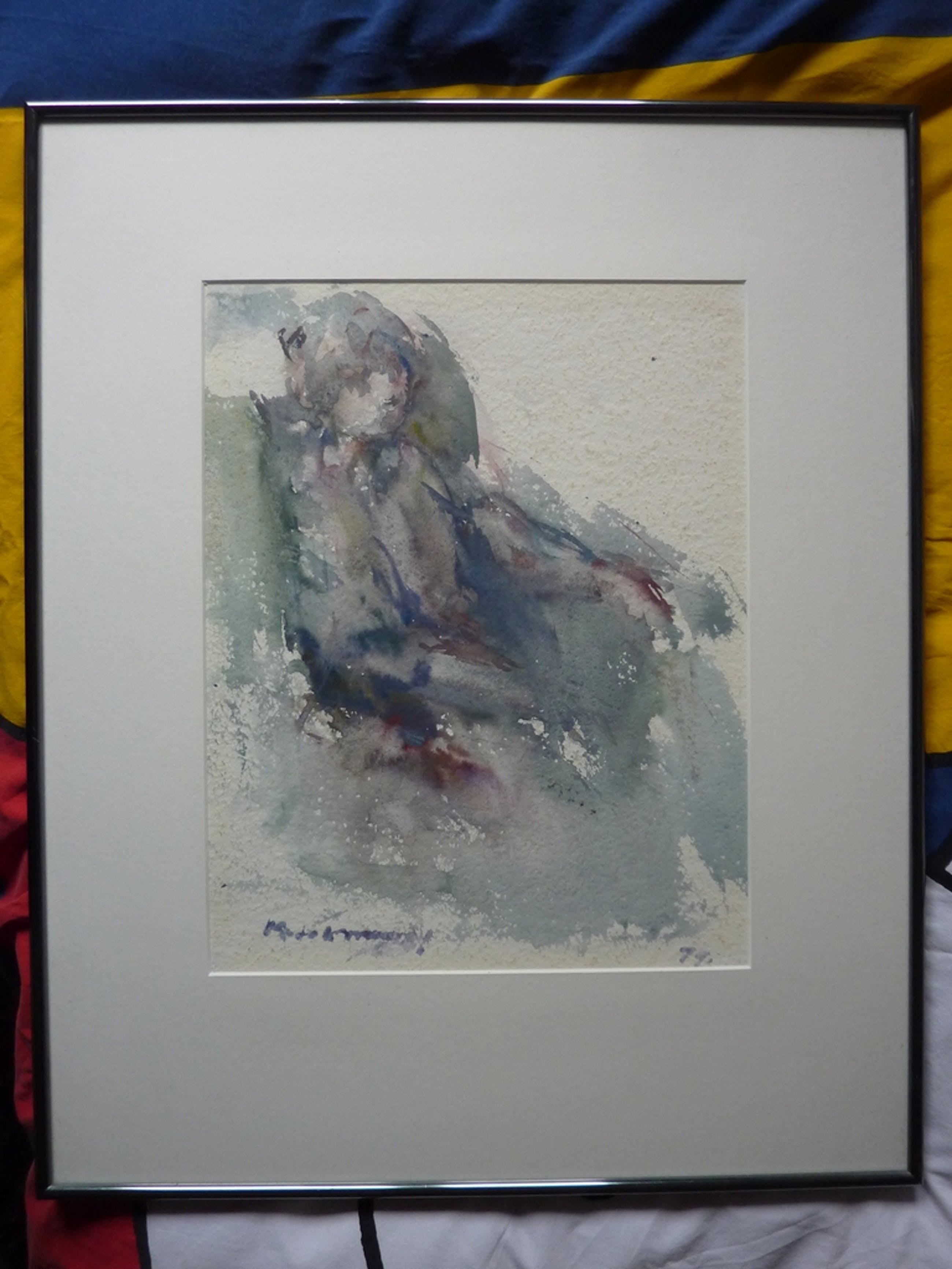 Kees Verwey - KEES VERWEY Aqaurel - Portret Jeanne Verwey-Tilbusscher ...