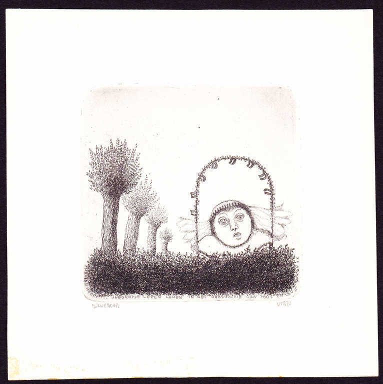 Dolf Zwerver - Dolf Zwerver, ets uit 1970 Verkocht | Kunstveiling.nl