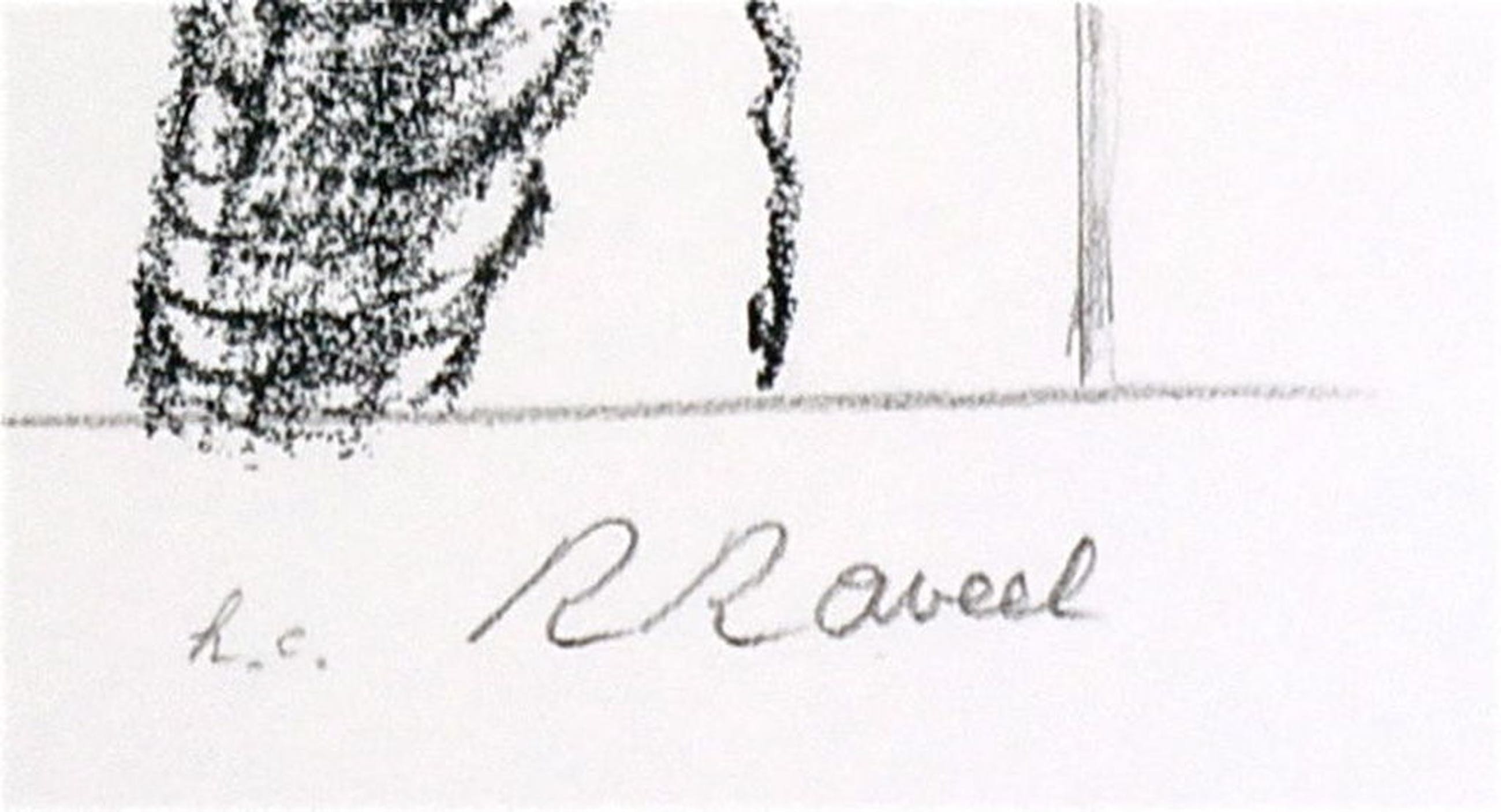 Roger Raveel - Roger Raveel: Hugo Claus, unieke gesigneerde zeefdruk ...