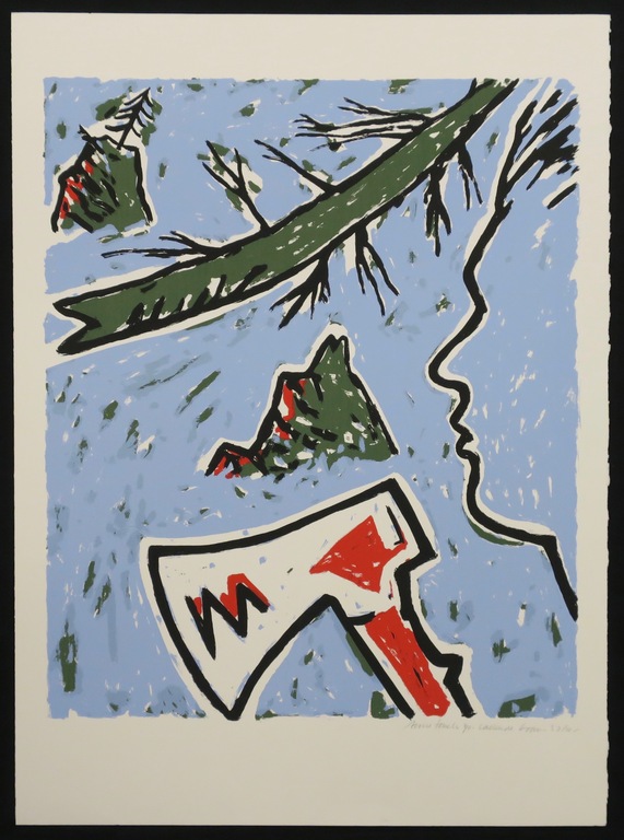 Anne Semler - Anne Semler: Zeefdruk, Vallende boom Verkocht ...