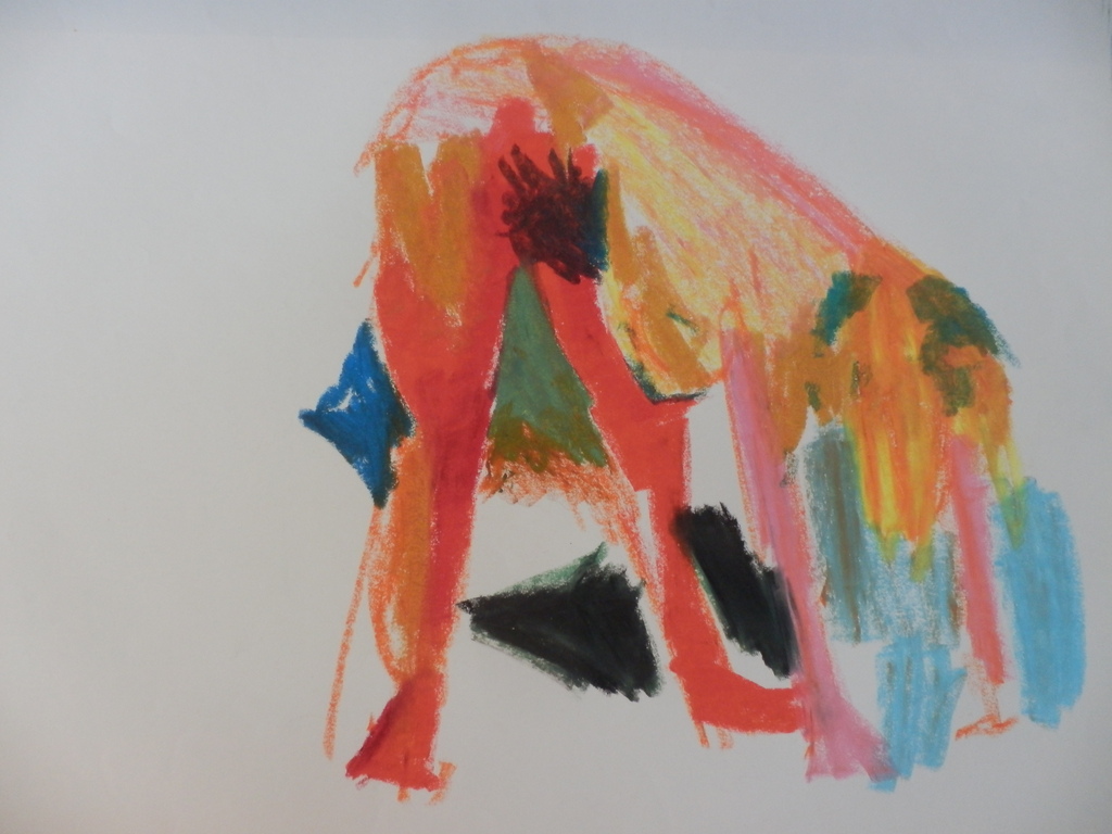 Juul Neumann - JUUL NEUMANN Pastelkrijttekening op papier ABSTRACT ...