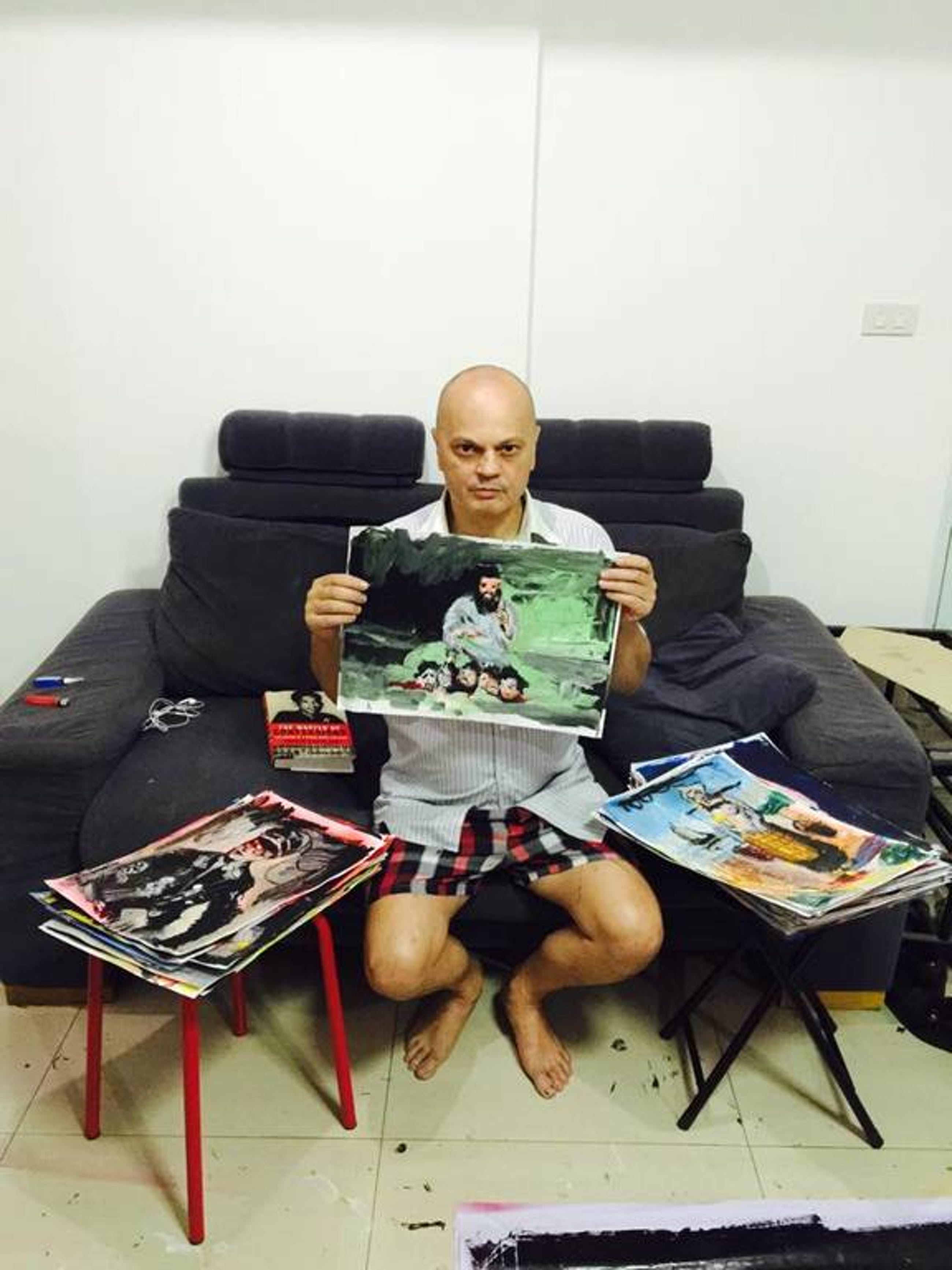 Peter Klashorst - Isis - gemengde techniek op papier - gesigneerd ...